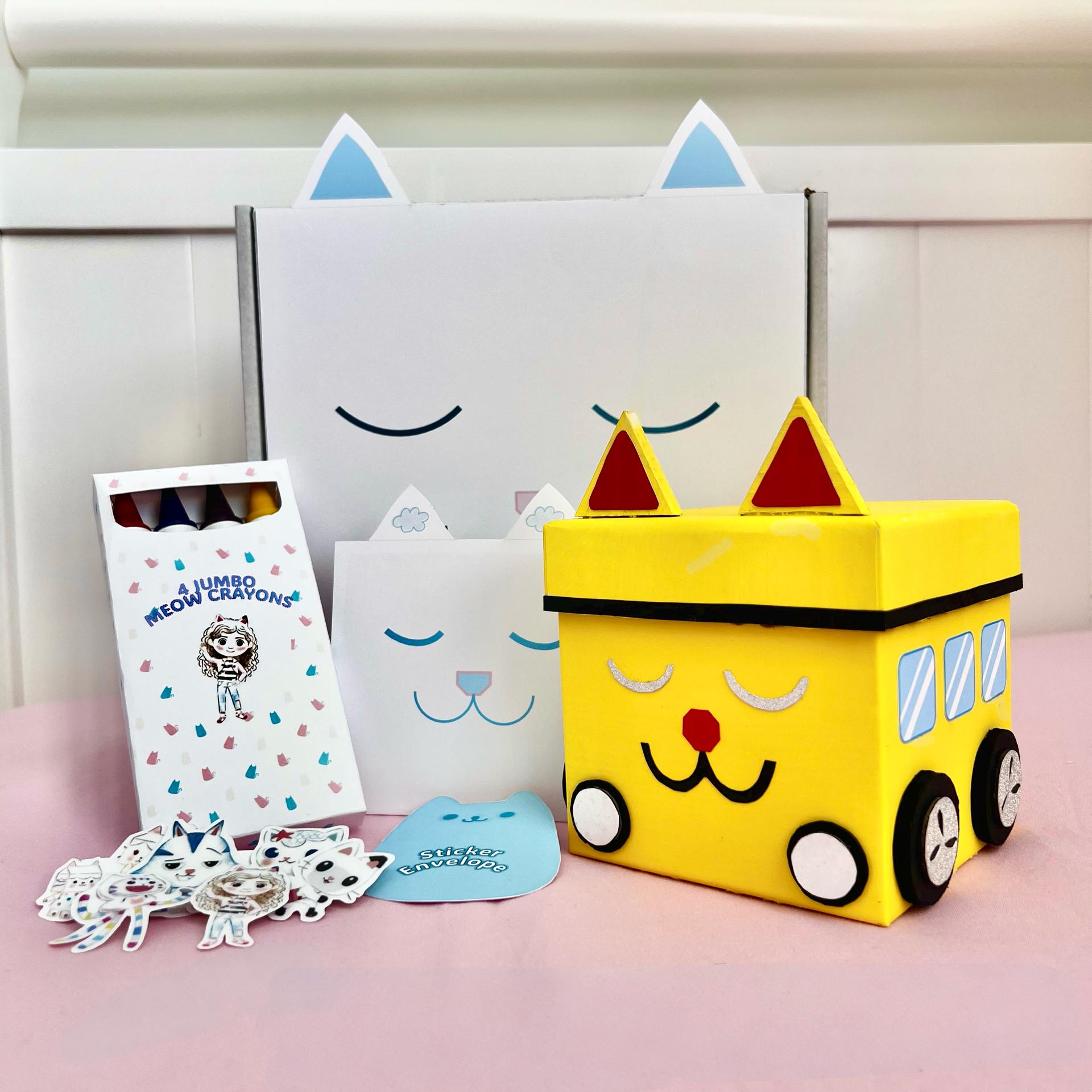 Gabby's Dollhouse Meow Box Surprise Season 1 Episode 4: School Bus ...