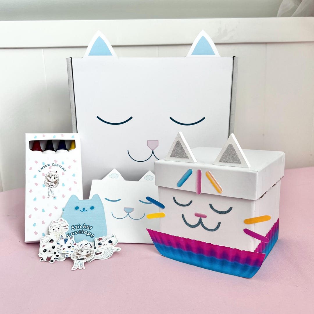 Gabby's Dollhouse Meow Box Surprise: Cakey Cat Theme Meowmeow Mailbox ...