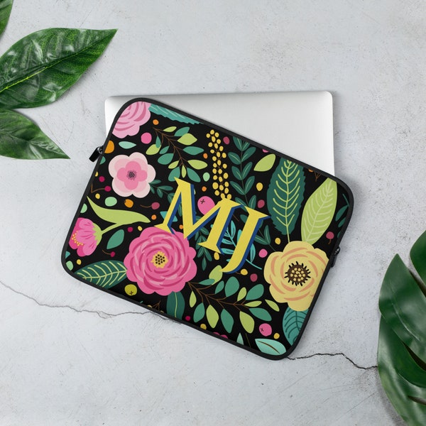 Monogram Laptop Case - Etsy