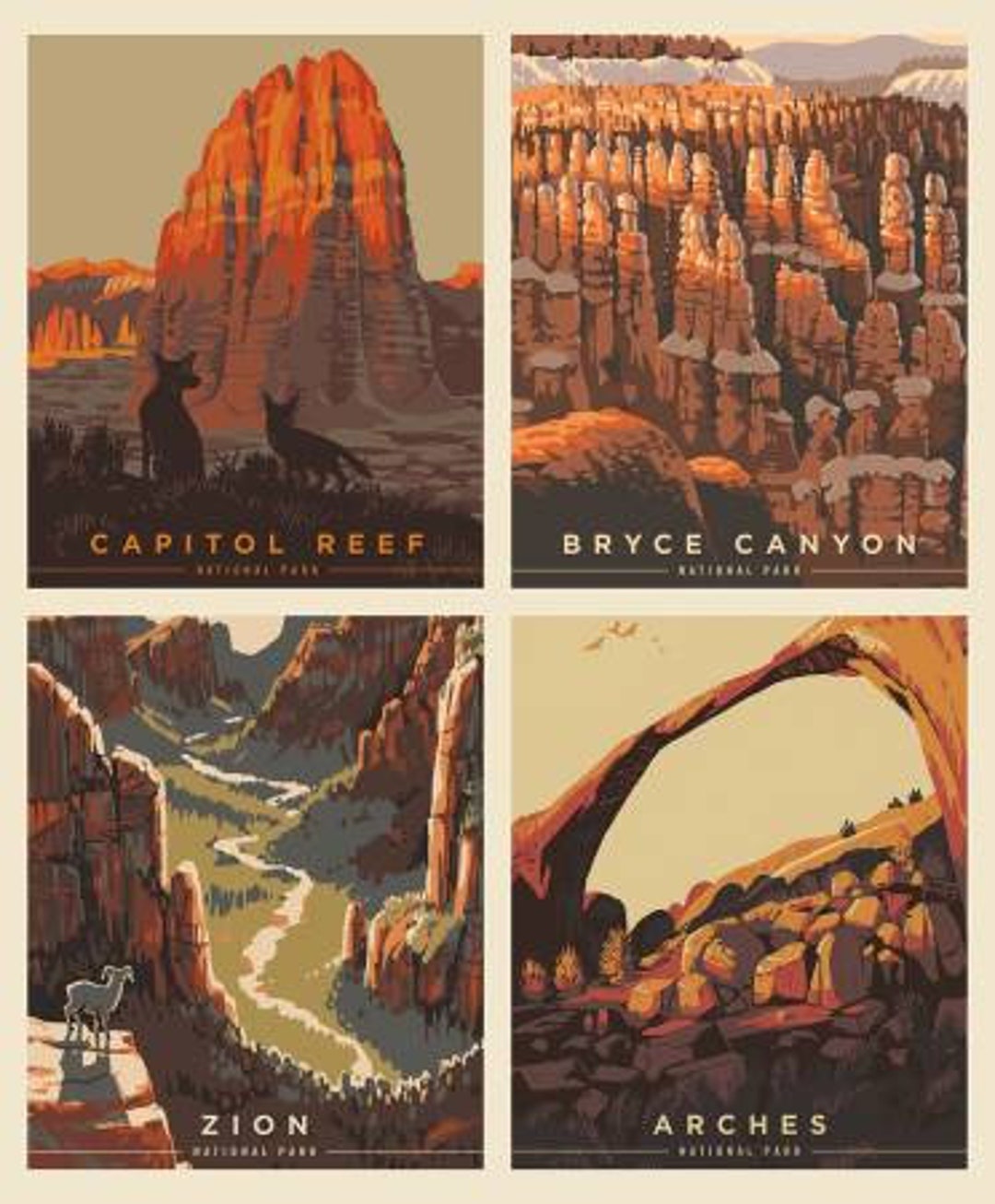 Riley Blake National Parks 36 X 43.5 Pillow Panel Utah Bryce, Zion ...