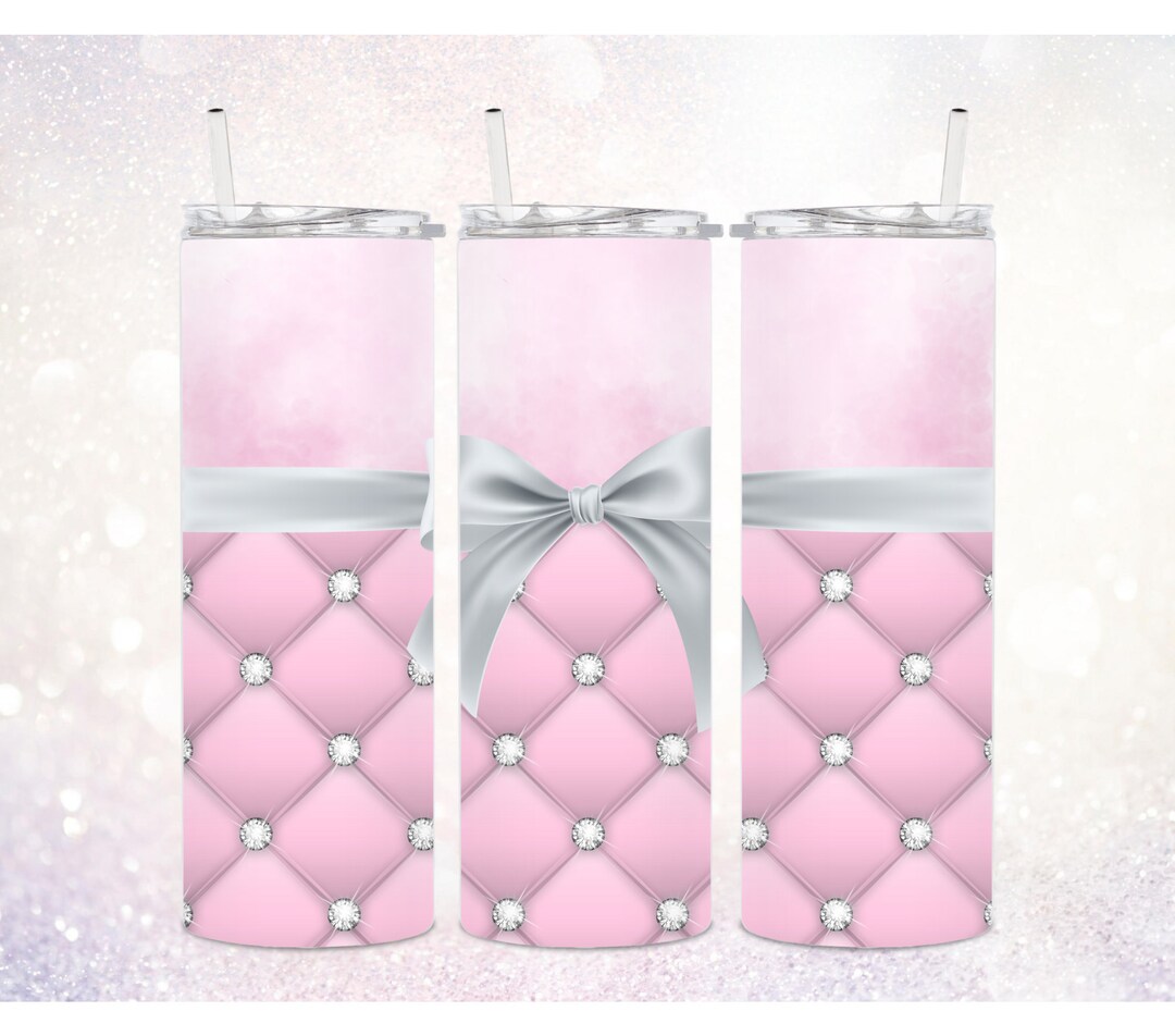 Designer Luxury Pink 20 Oz Tumbler PNG ~ Diamonds Luxury Tumbler PNG ...