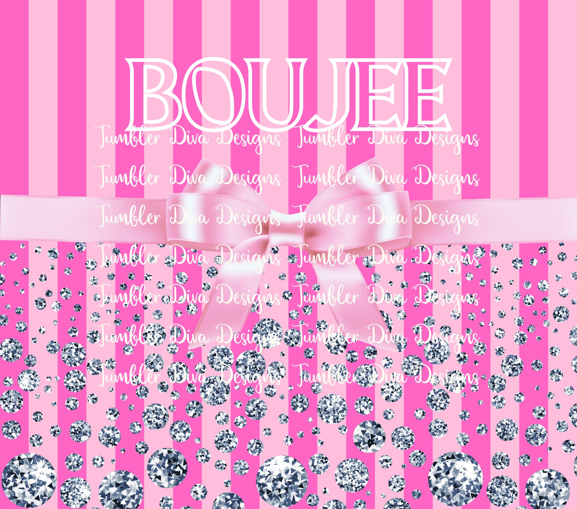 Boujee Diamonds Designer 20 Oz Skinny Tumbler PNG ~ Pink Tumbler PNG ...