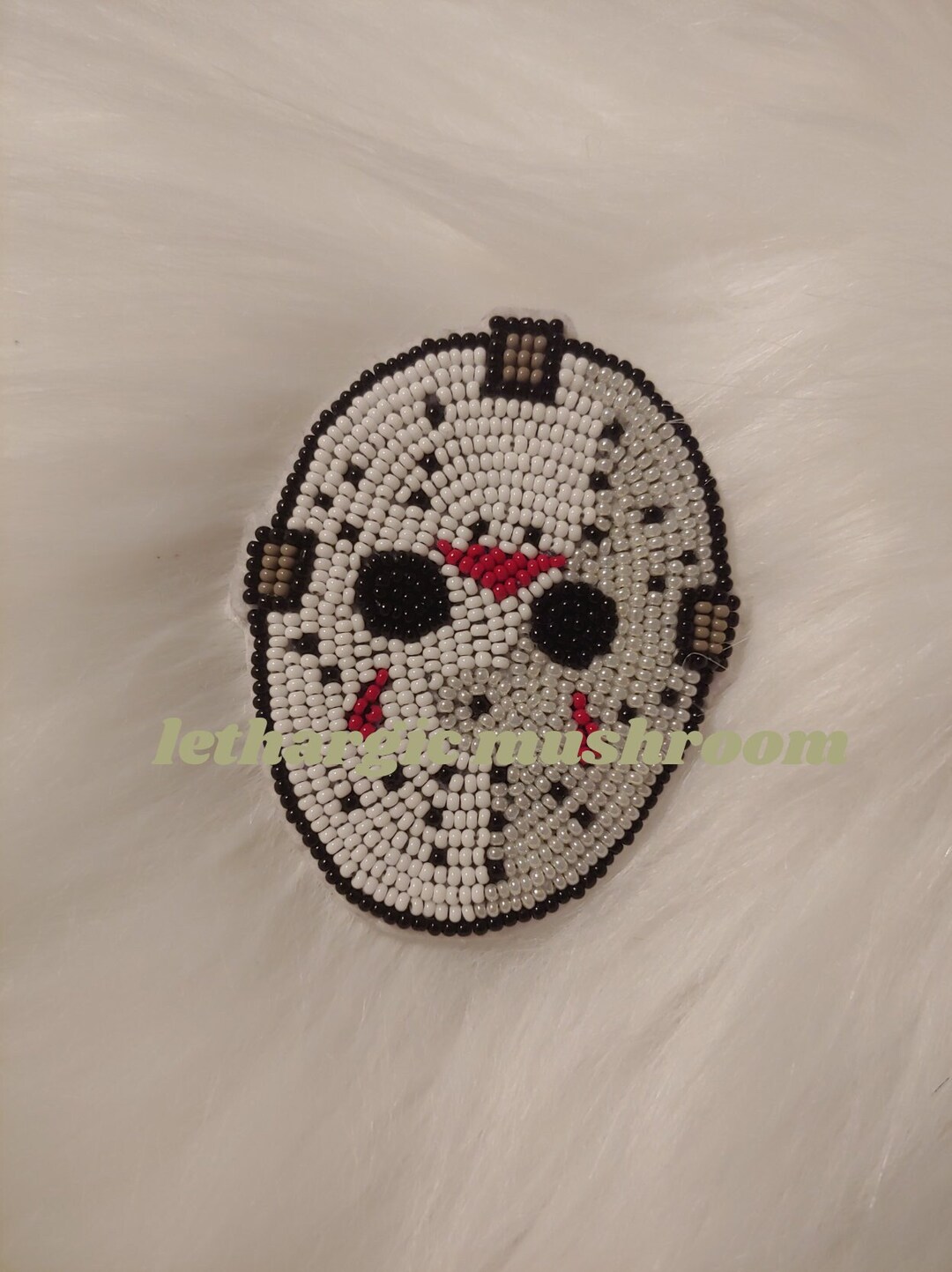 Jason Voorhees Friday the 13th inspired Hand-beaded Patch - Etsy