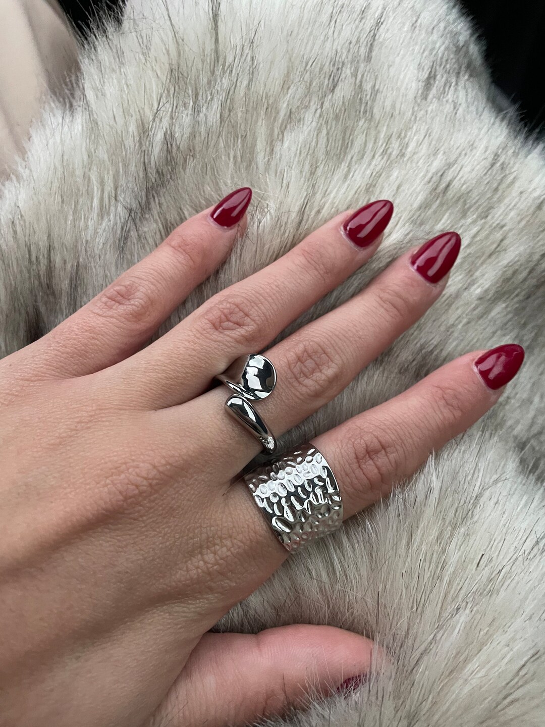 Stainless Steel/ Silver Rings/ Waterproof Rings - Etsy