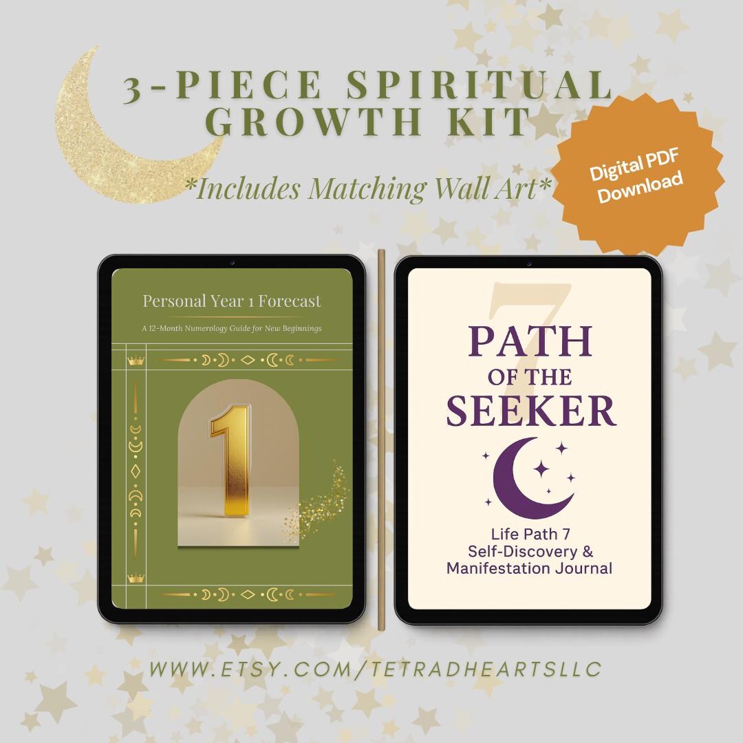 Life Path 7 Bundle | Personal Year 7 + Journal + Wall Art | Numerology ...