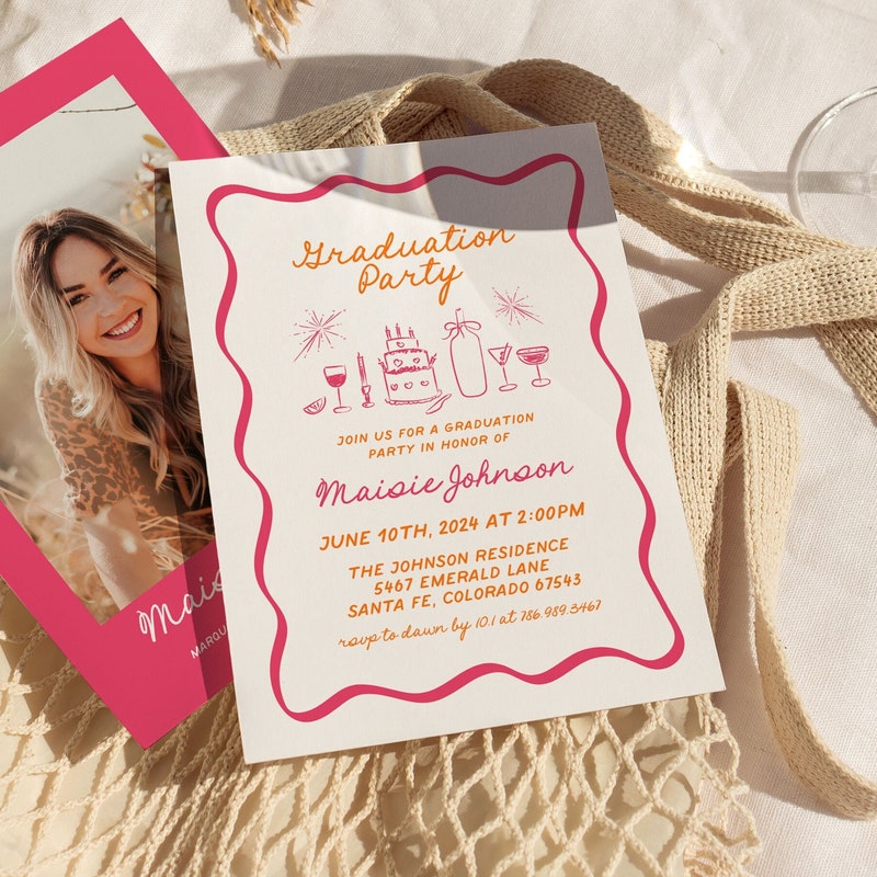 Hand Drawn Invite - Etsy