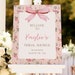 DIY Editable Coquette Shabby Chic Bridal Shower Sign, Customizable ...