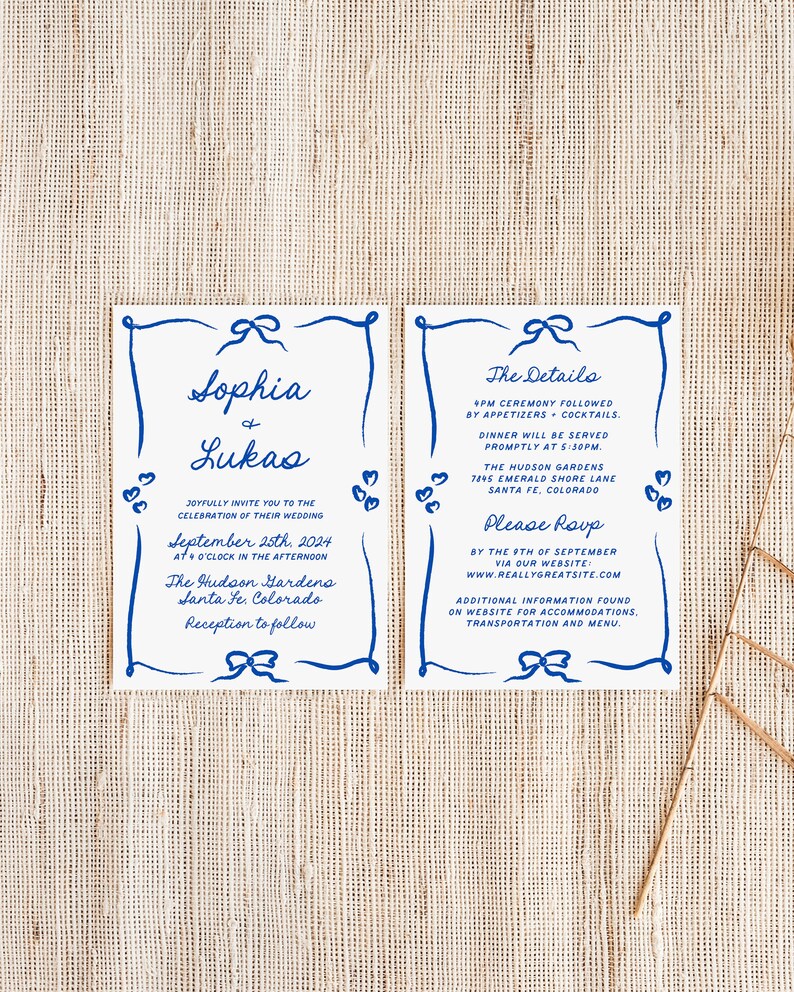 Wedding Invitation Template Hand Drawn Parisian Champagne Tower Invite