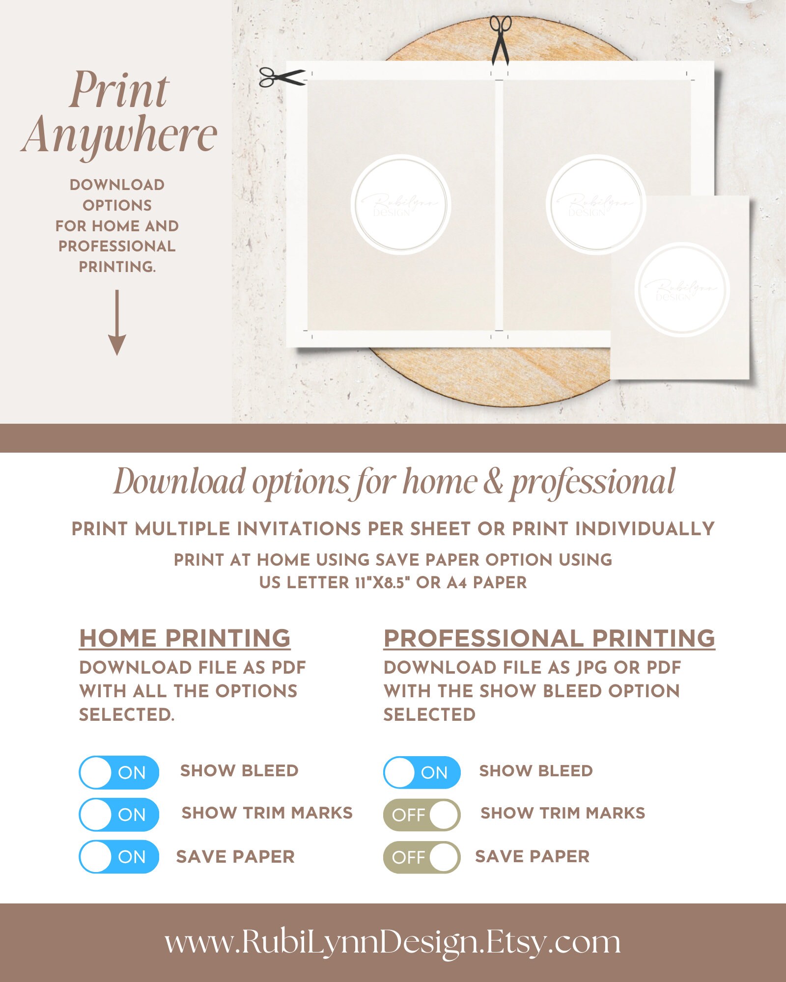 DIY Editable Coquette Shabby Chic Bridal Shower Invitation Template Set ...