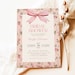 DIY Editable Coquette Shabby Chic Bridal Shower Invitation Template Set ...