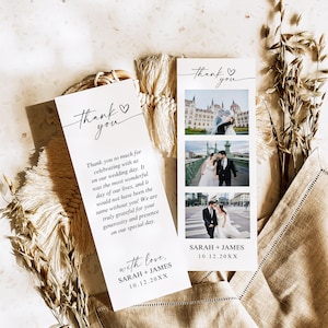 Thank You Card Template, Photo Booth Strip Thank You Card, Picture ...