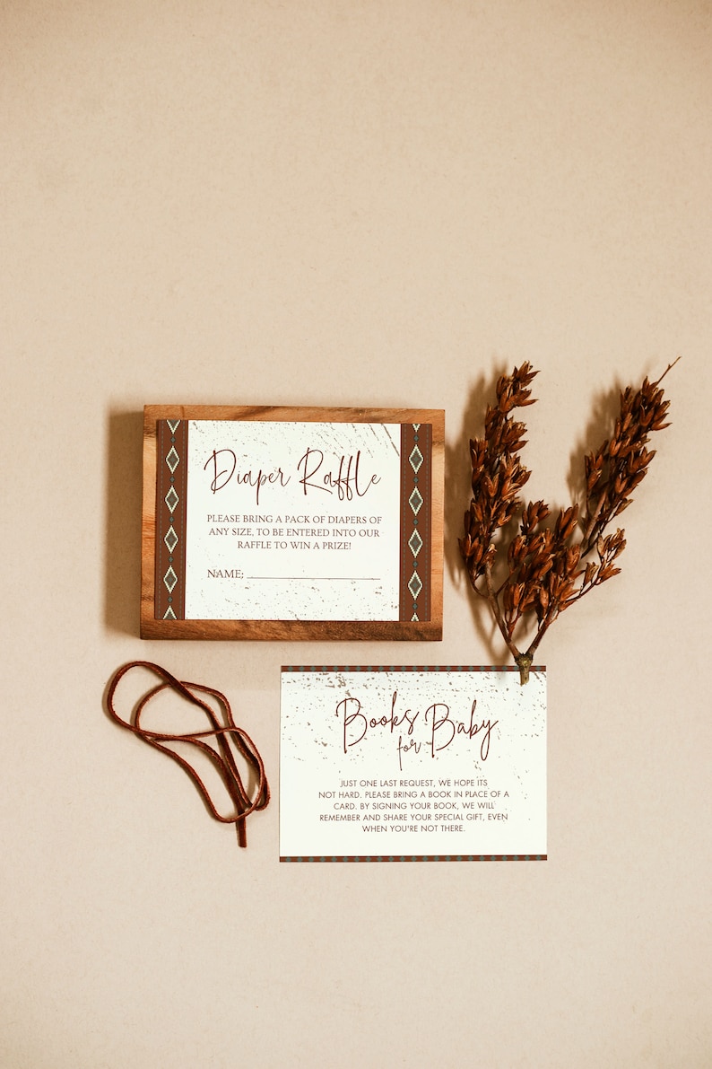 Aztec Western Baby Shower Invitation Terracotta Aztec Invitations ...