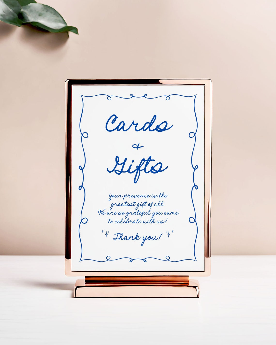 Hand Drawn Cards and Gifts Sign Template, DIY Editable Handwritten ...