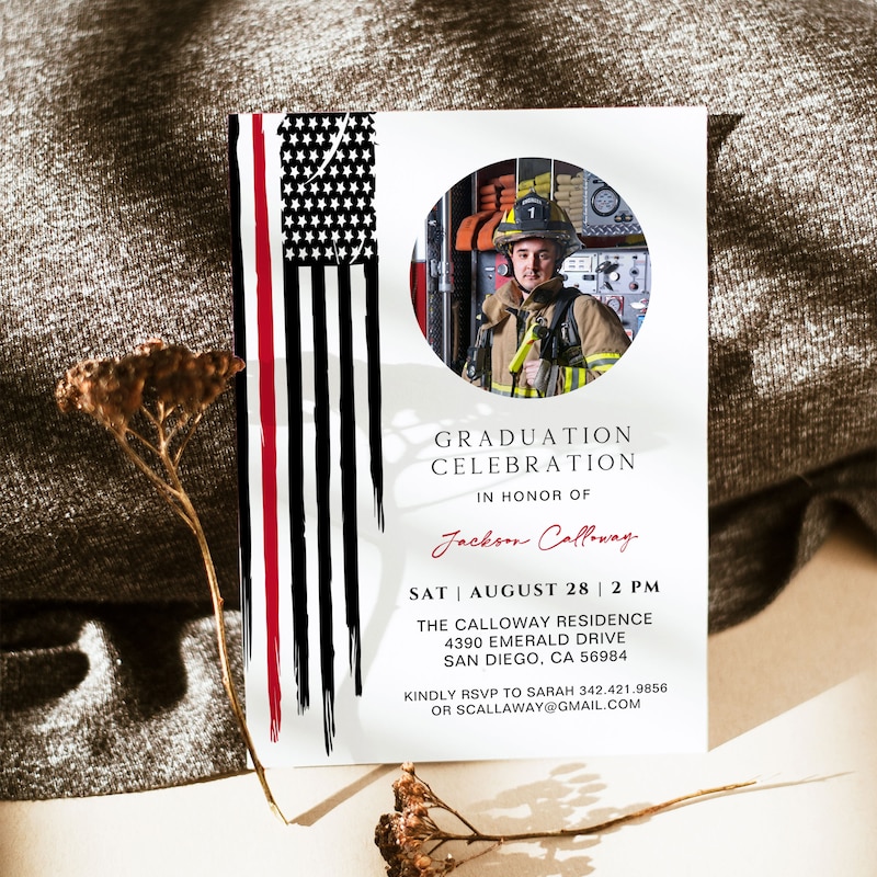 Fire Graduation Template - Etsy