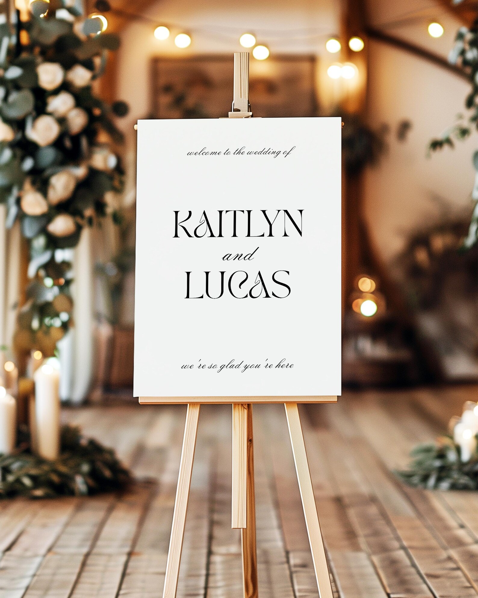 Minimalist Wedding Welcome Sign, Modern Wedding Welcome Sign, Wedding ...