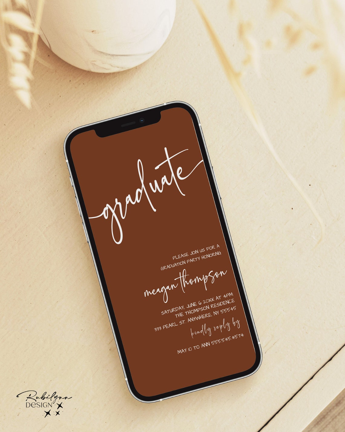 Digital Graduation Party Invite Template Electronic - Etsy