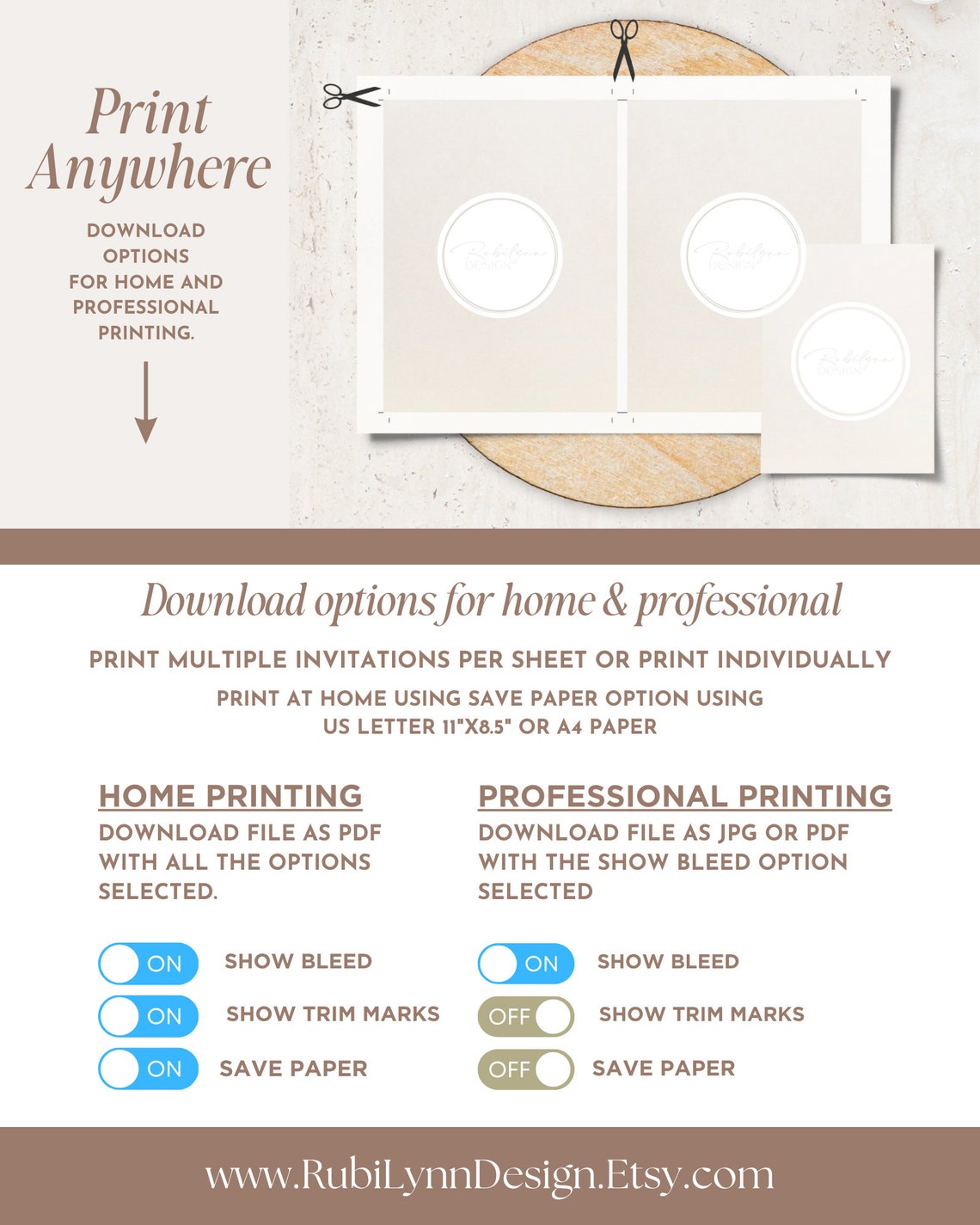 Hand Drawn Cards and Gifts Sign Template, DIY Editable Handwritten ...