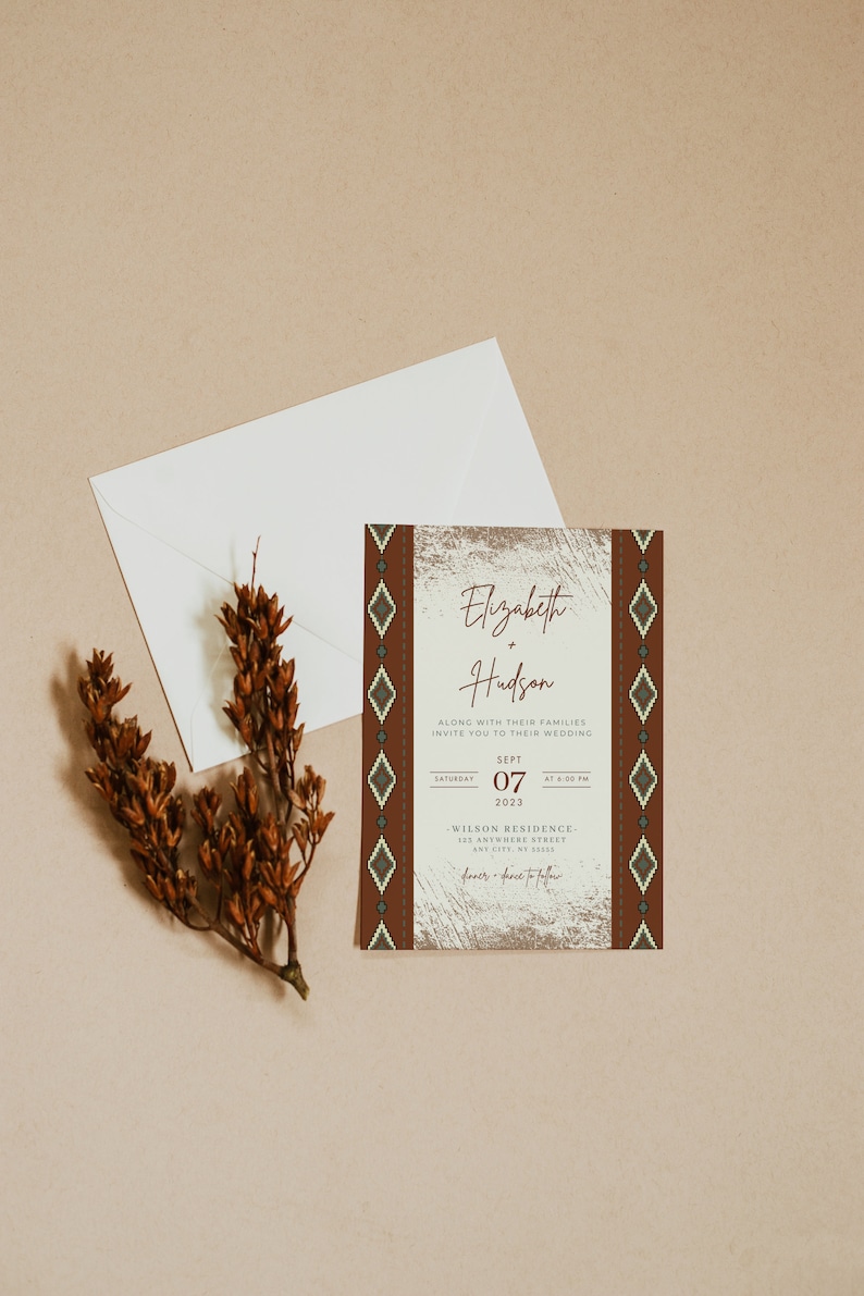 Western Wedding Invitation Template, Ranch Wedding Invitation ...