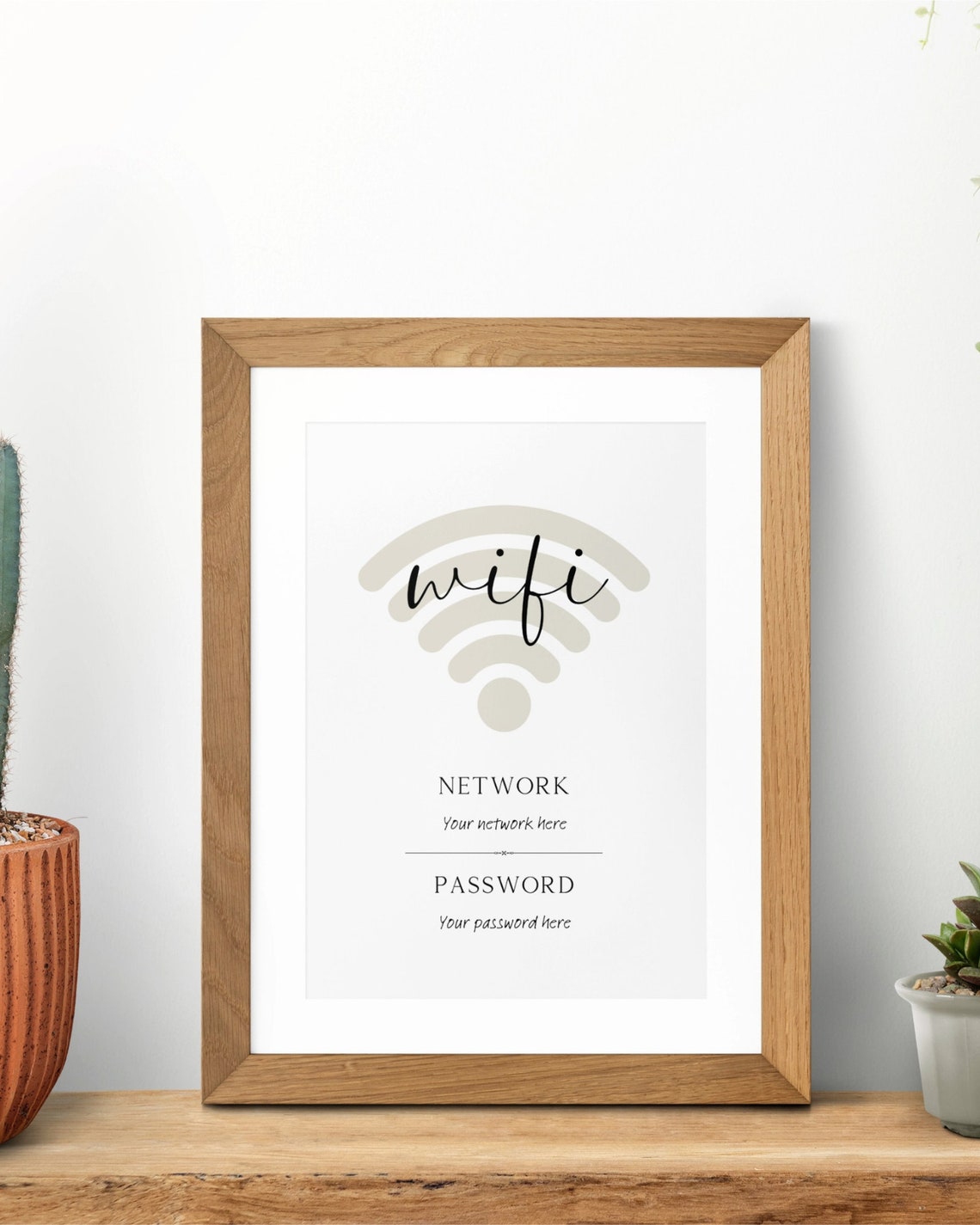 Printable Wifi Password Sign Wifi Sign Template Wifi Sign - Etsy