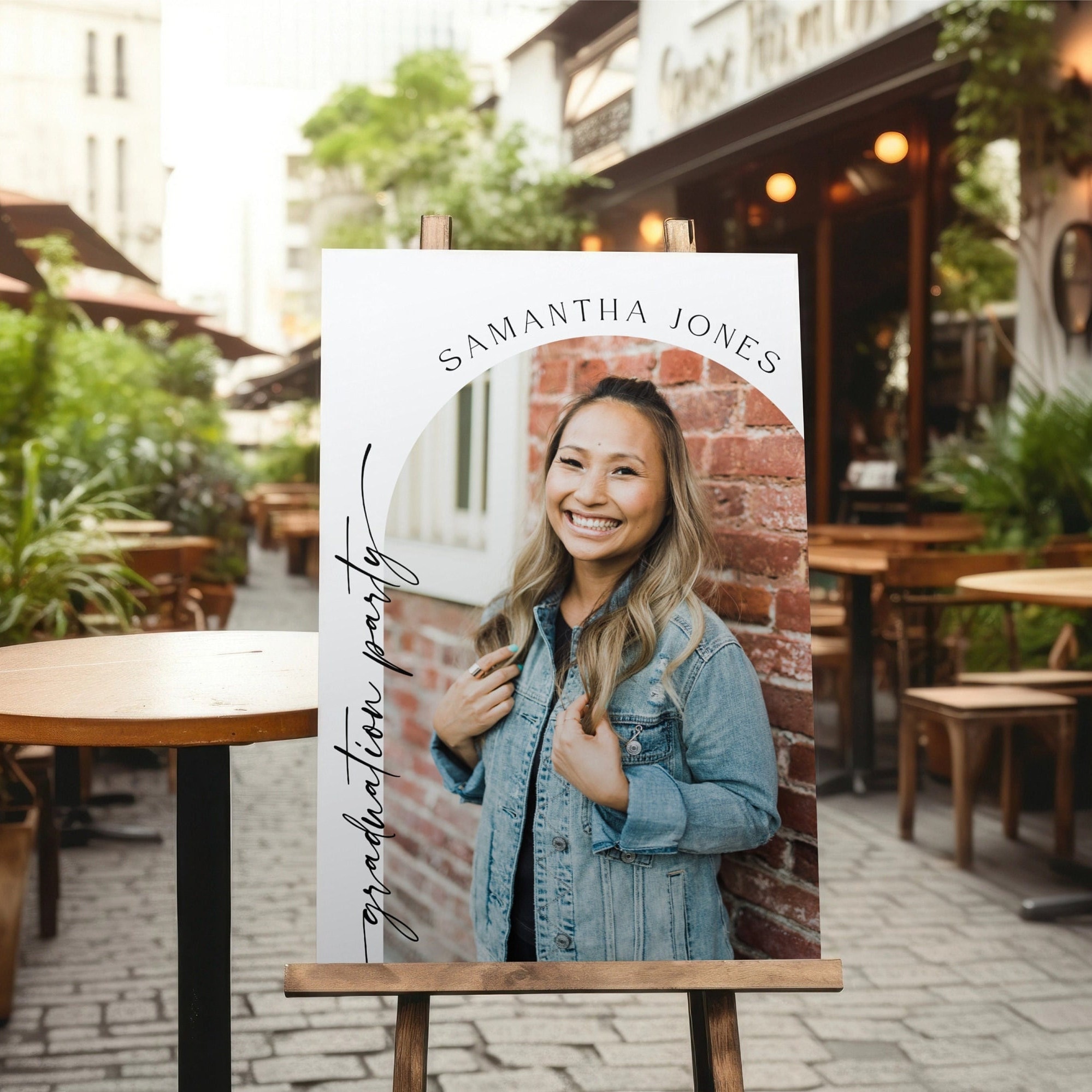 Arch Photo Graduation Welcome Sign Template, Editable Grad Party ...