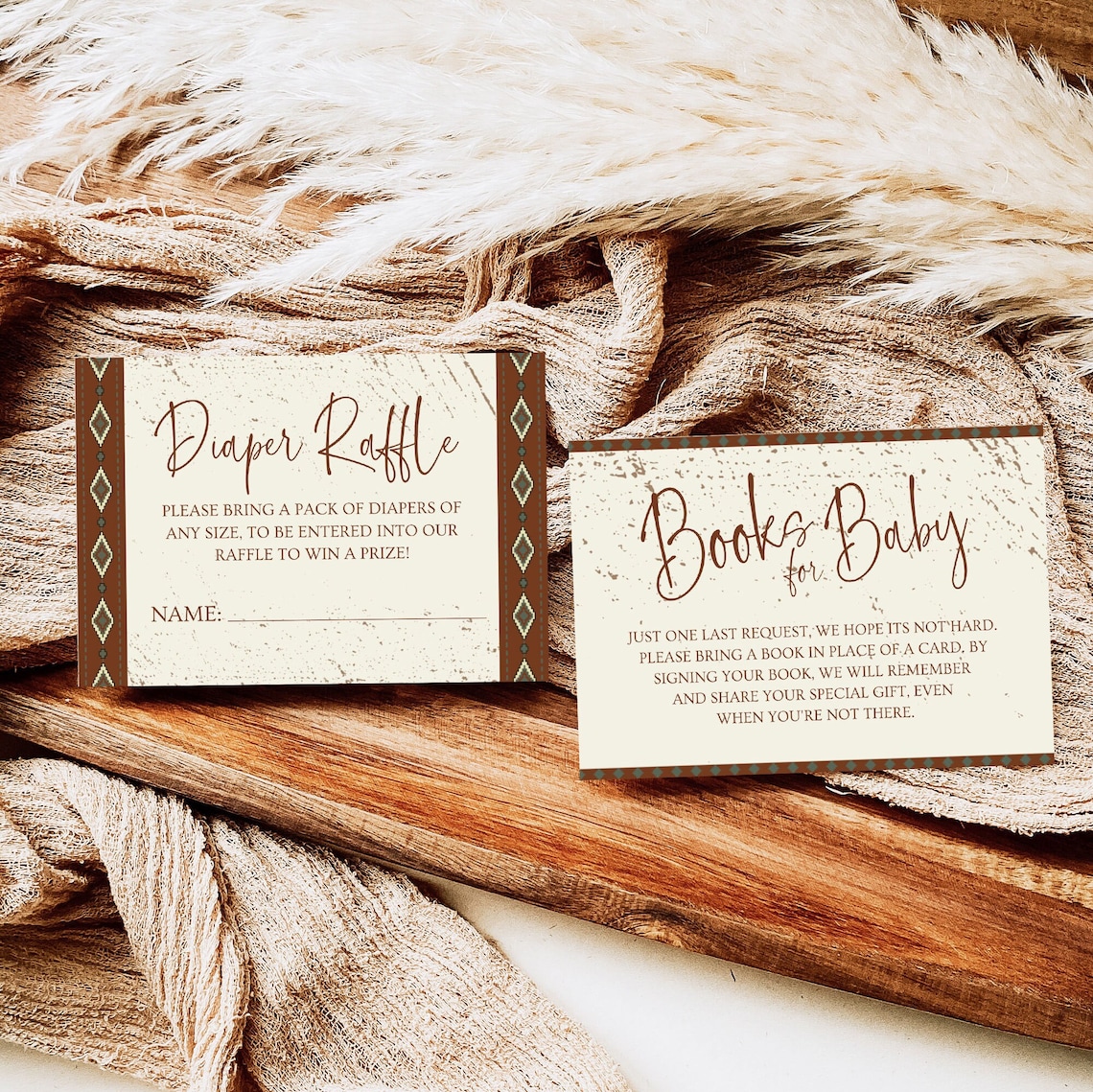 Aztec Western Baby Shower Invitation Terracotta Aztec - Etsy