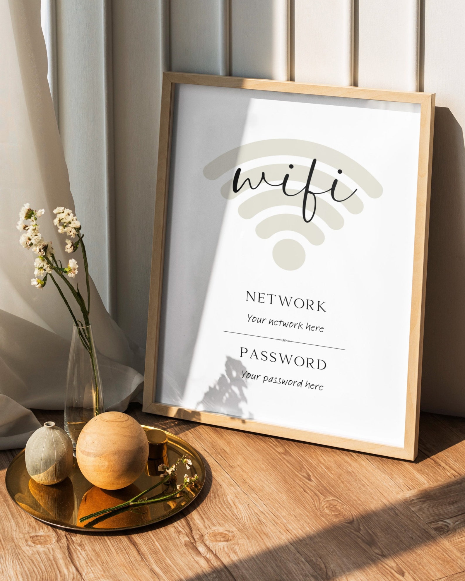 Printable Wifi Password Sign Wifi Sign Template Wifi Sign - Etsy