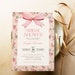 DIY Editable Coquette Shabby Chic Bridal Shower Invitation Template Set ...