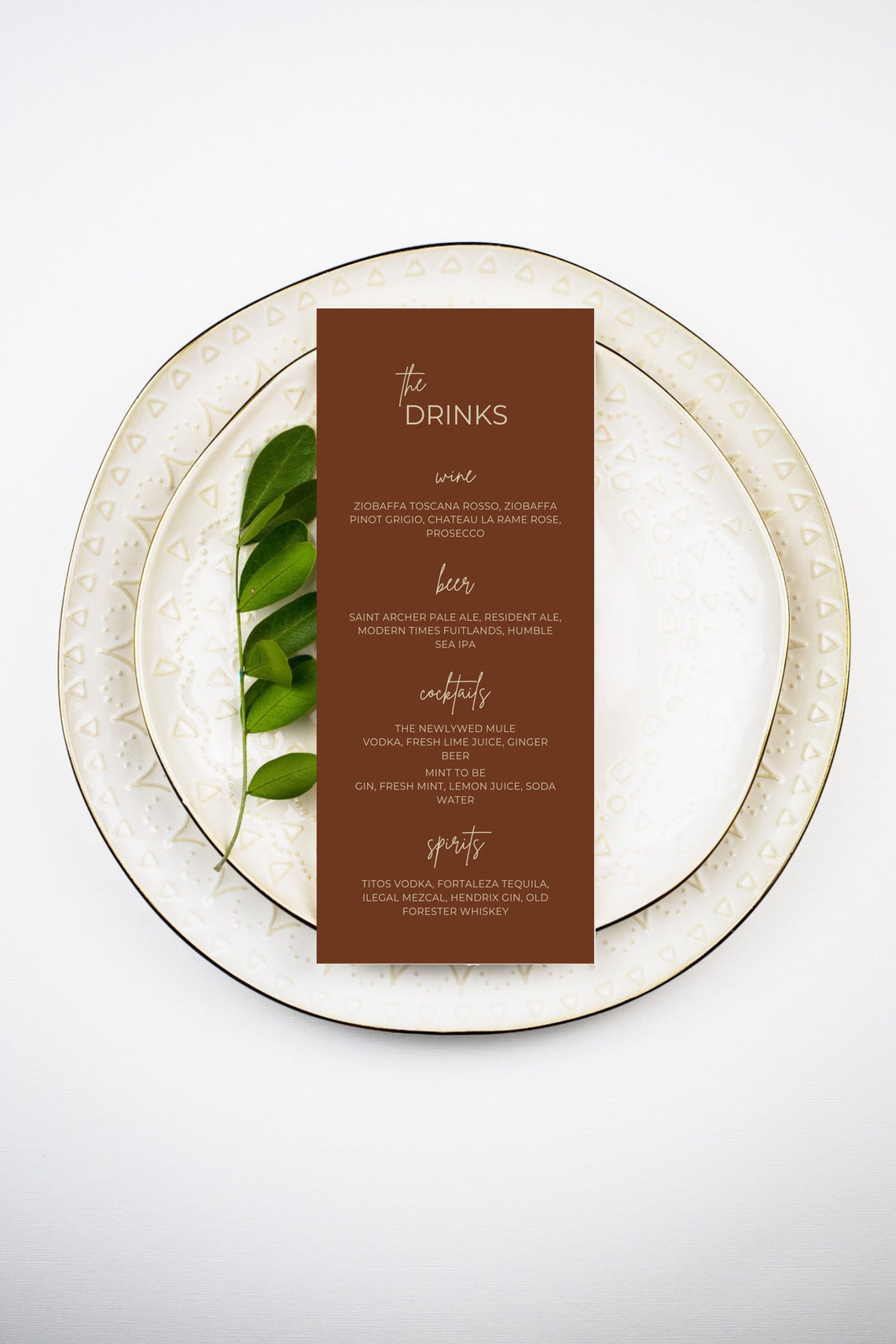 Western Aztec Wedding Menu, Rustic Wedding Menu, Southwestern Wedding ...