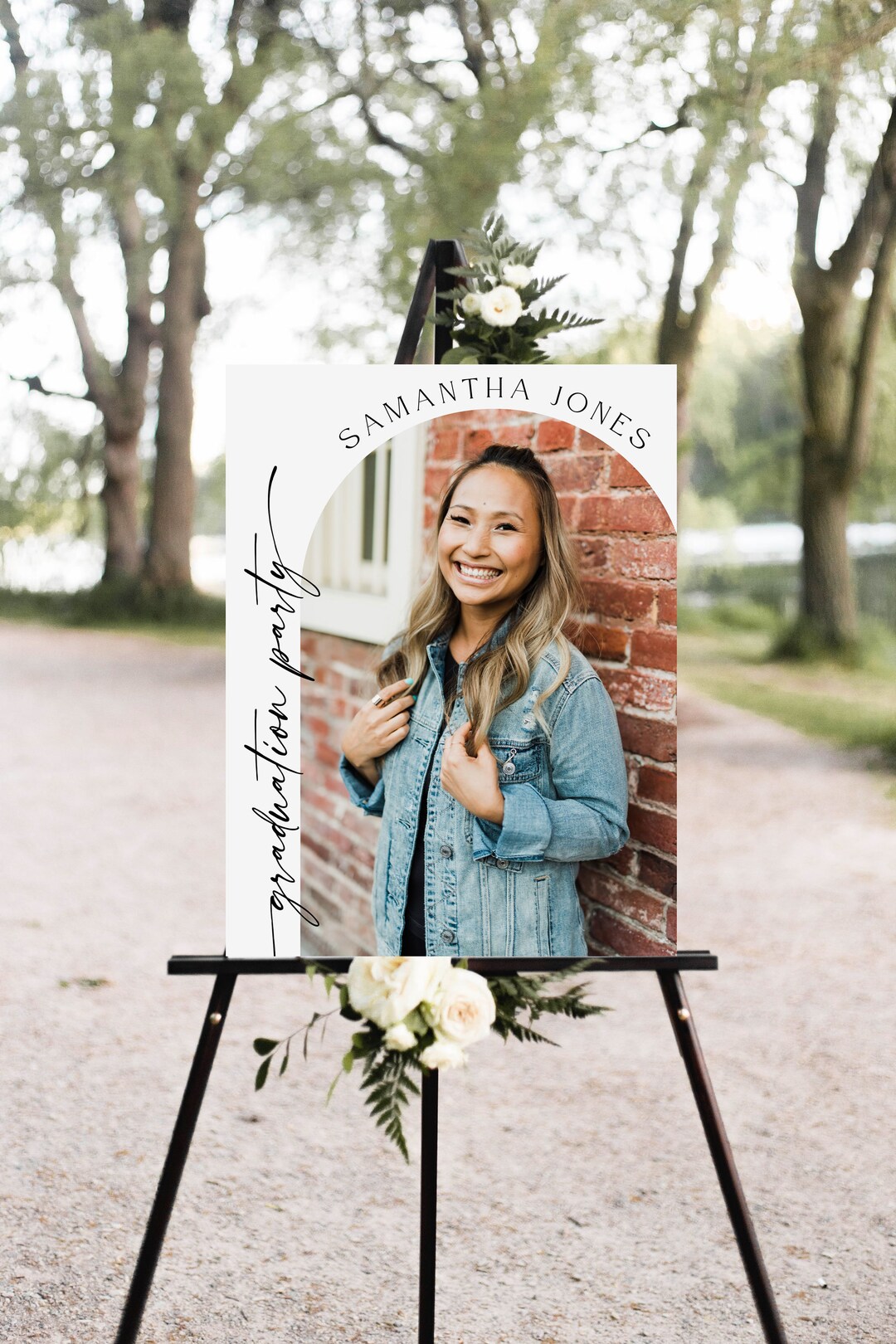 Arch Photo Graduation Welcome Sign Template, Editable Grad Party ...