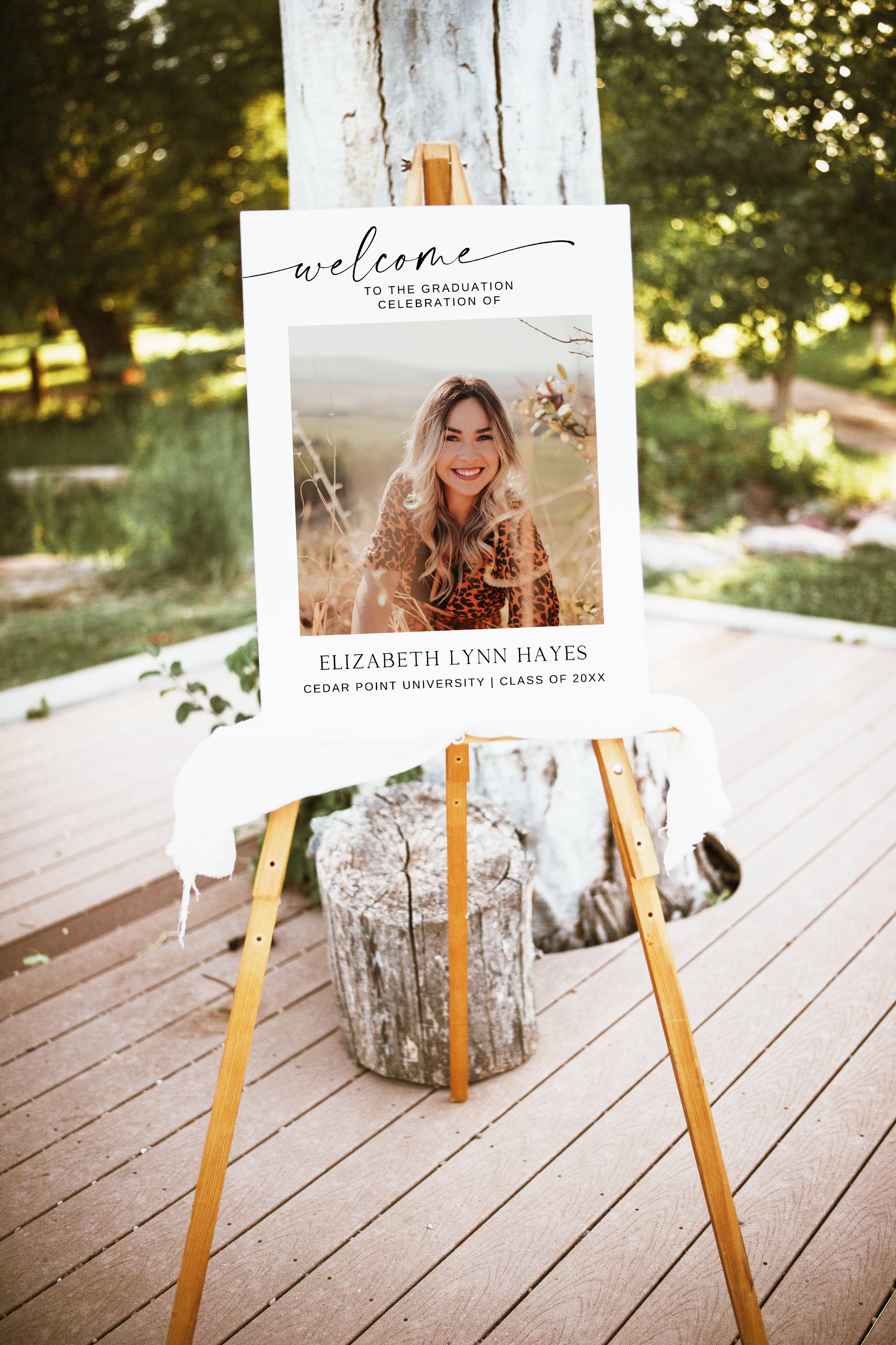 Graduation Party Welcome Sign Template, Photo Graduation Welcome Poster ...