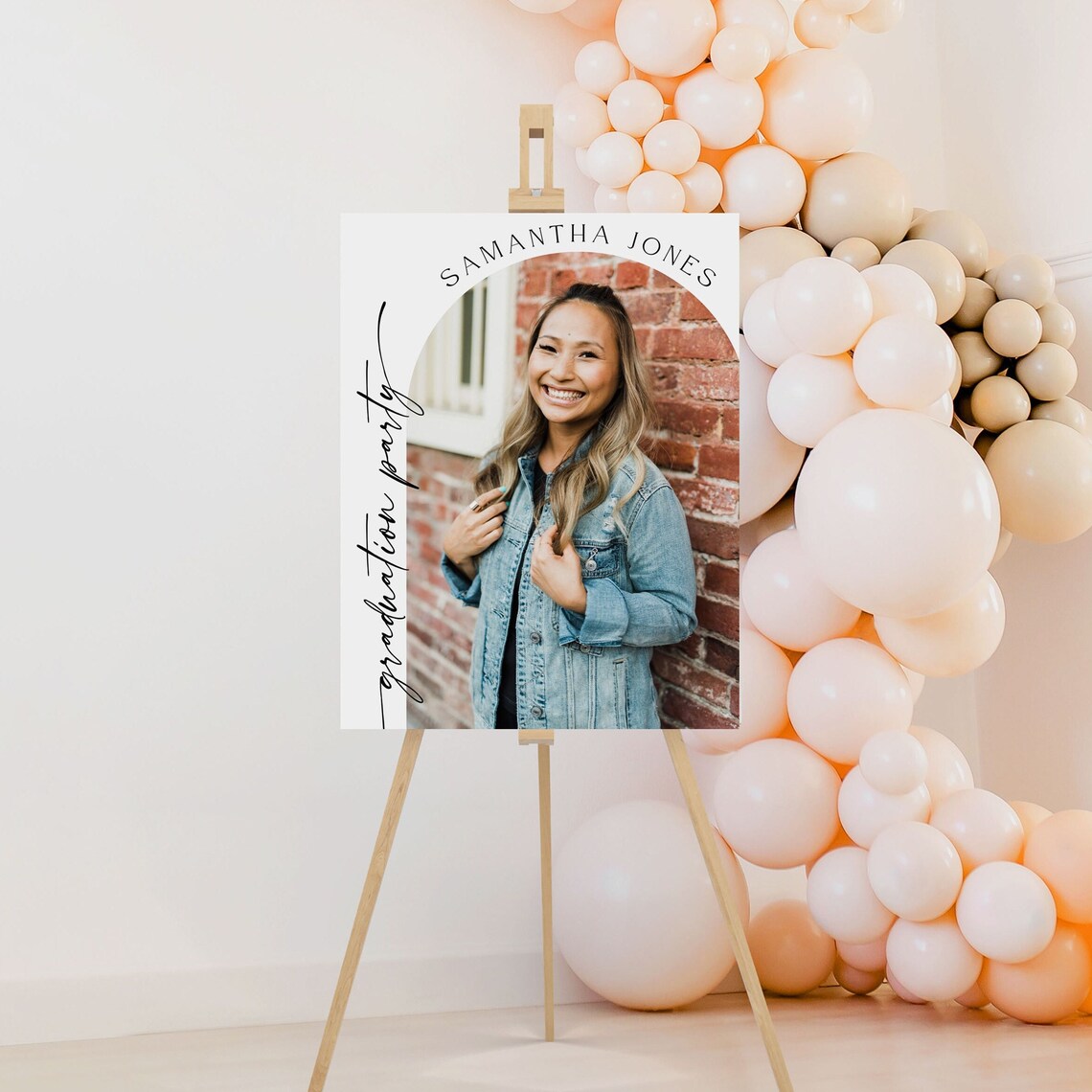 Arch Photo Graduation Welcome Sign Template, Editable Grad Party ...