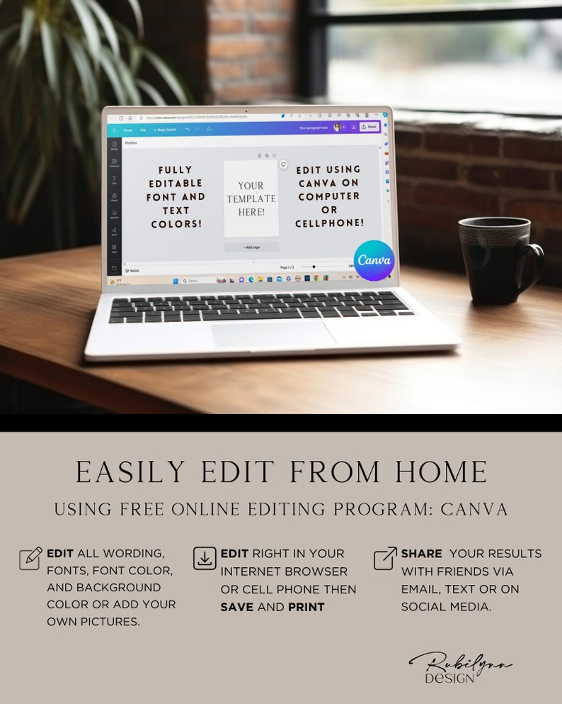 Southwestern Photo Save the Date Card Aztec Editable Western Invitation Fall Terracotta Wedding ...