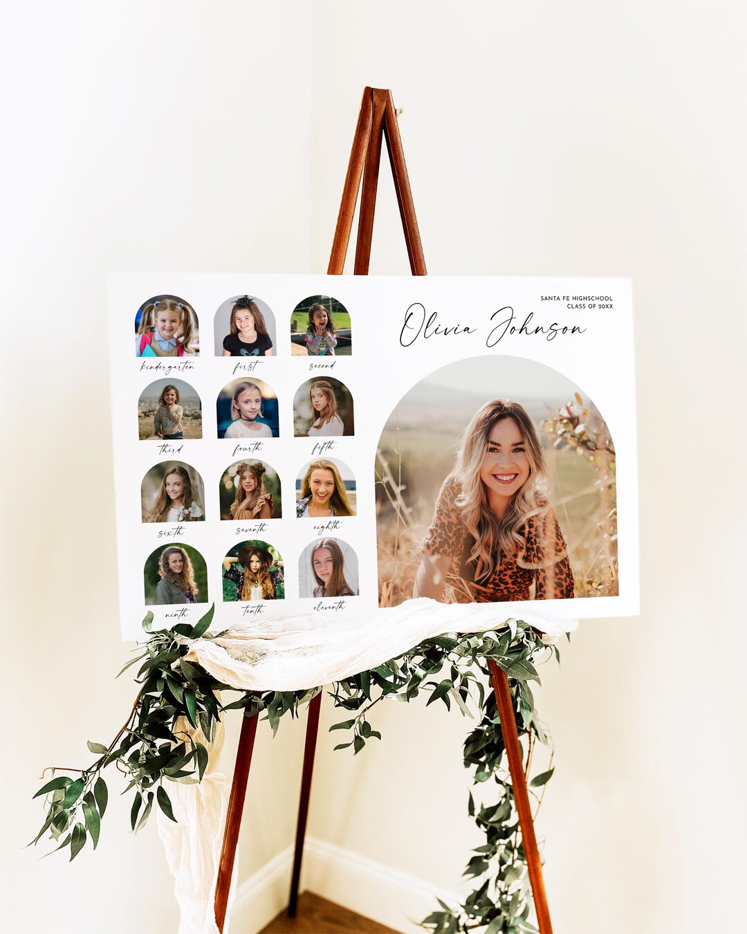 Graduation Party Photo Collage, Graduation Photo Board, K-12 School ...