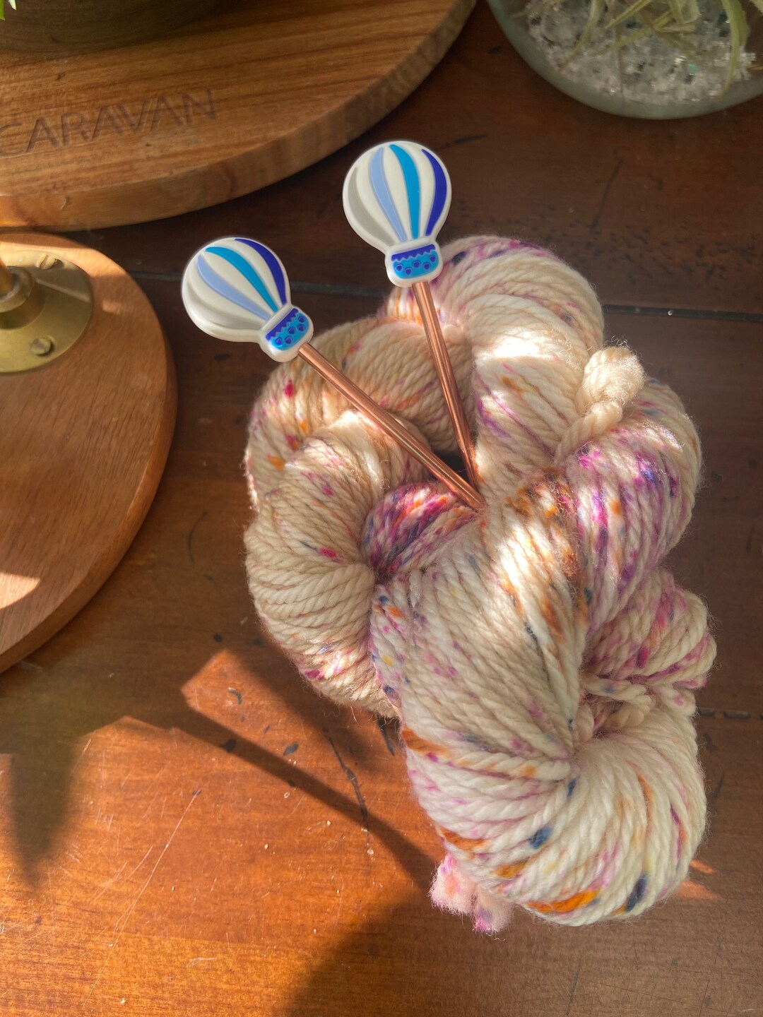 Multicolour Silicon Balloon Knitting Needle Stoppers, Holders, Notions ...