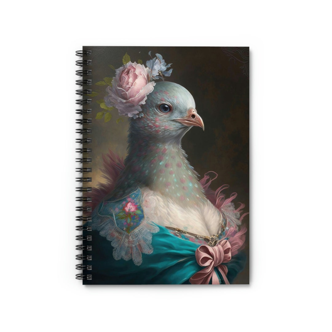Lady Isabelle the Dove Ruled Notebook With a French - Etsy