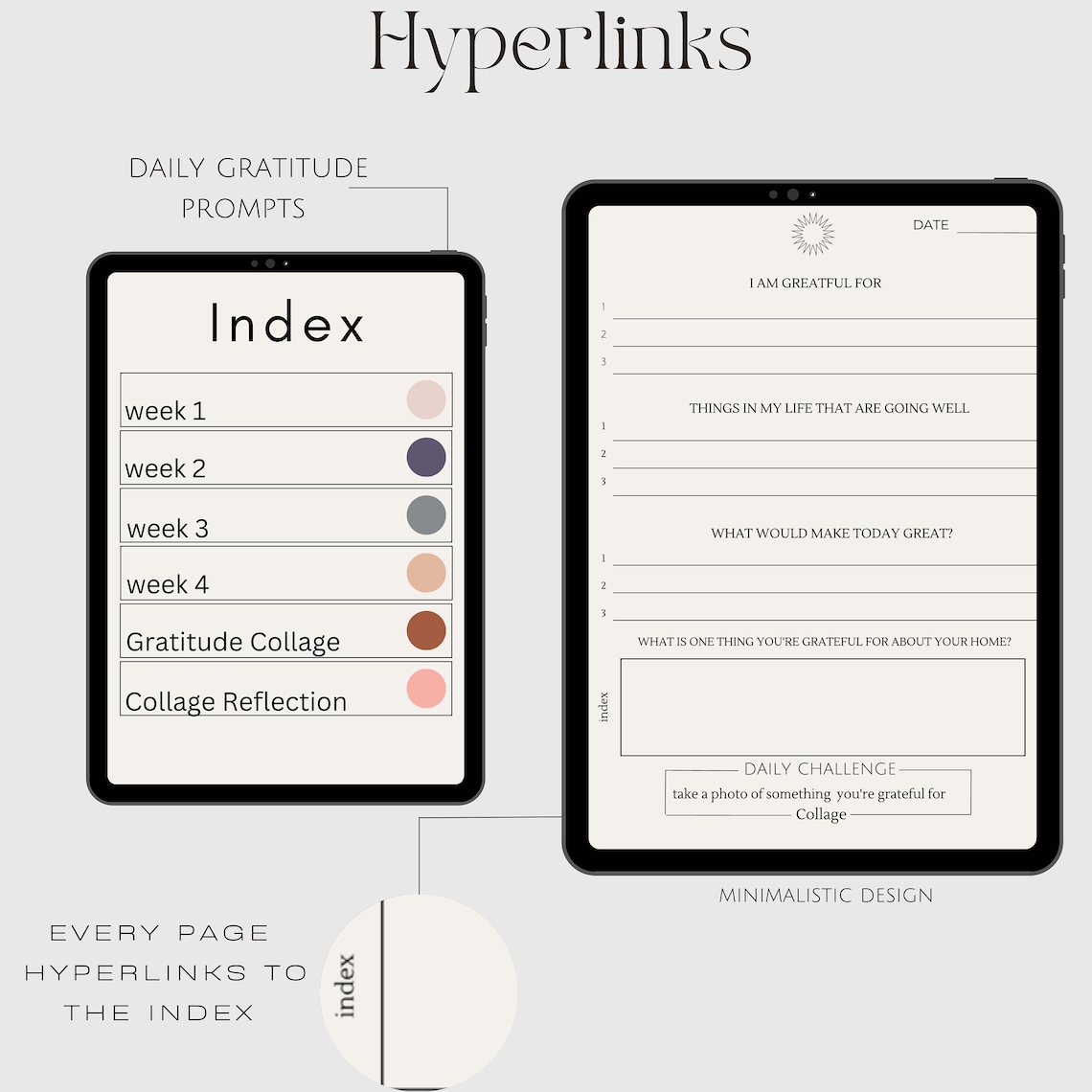 Daily Gratitude Journal | Digital Gratitude Journal for Ipad, Goodnotes ...