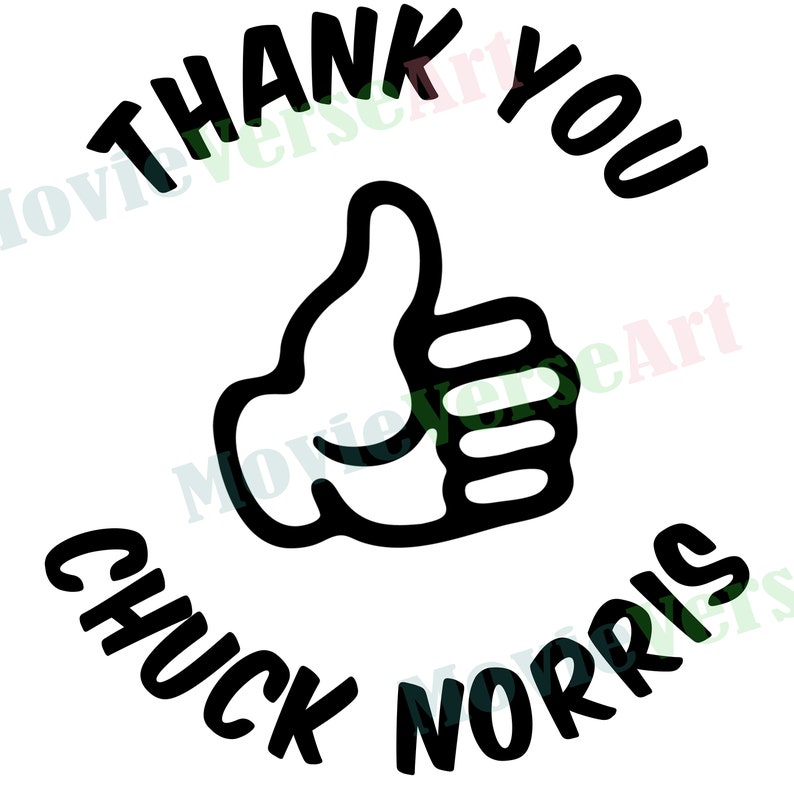 Dodgeball Thank You Chuck Norris SVG PNG JPEG - Etsy