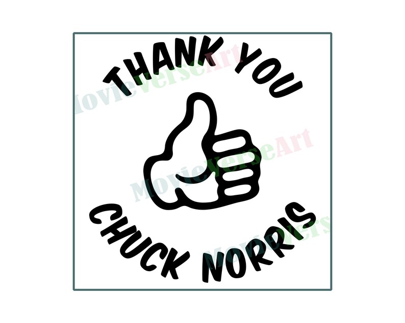 Dodgeball Thank You Chuck Norris SVG PNG JPEG - Etsy