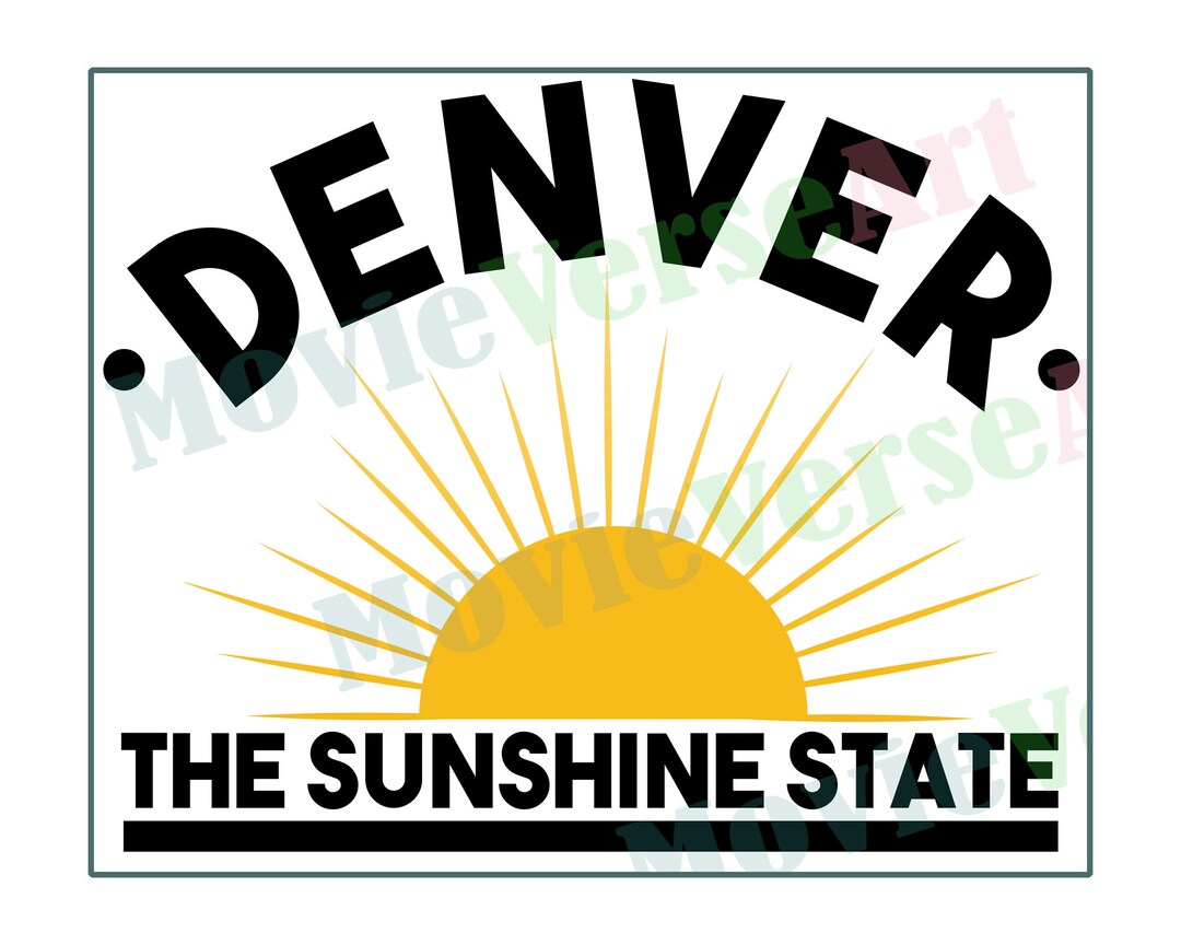 Old School Denver the Sunshine State SVG PNG JPEG - Etsy