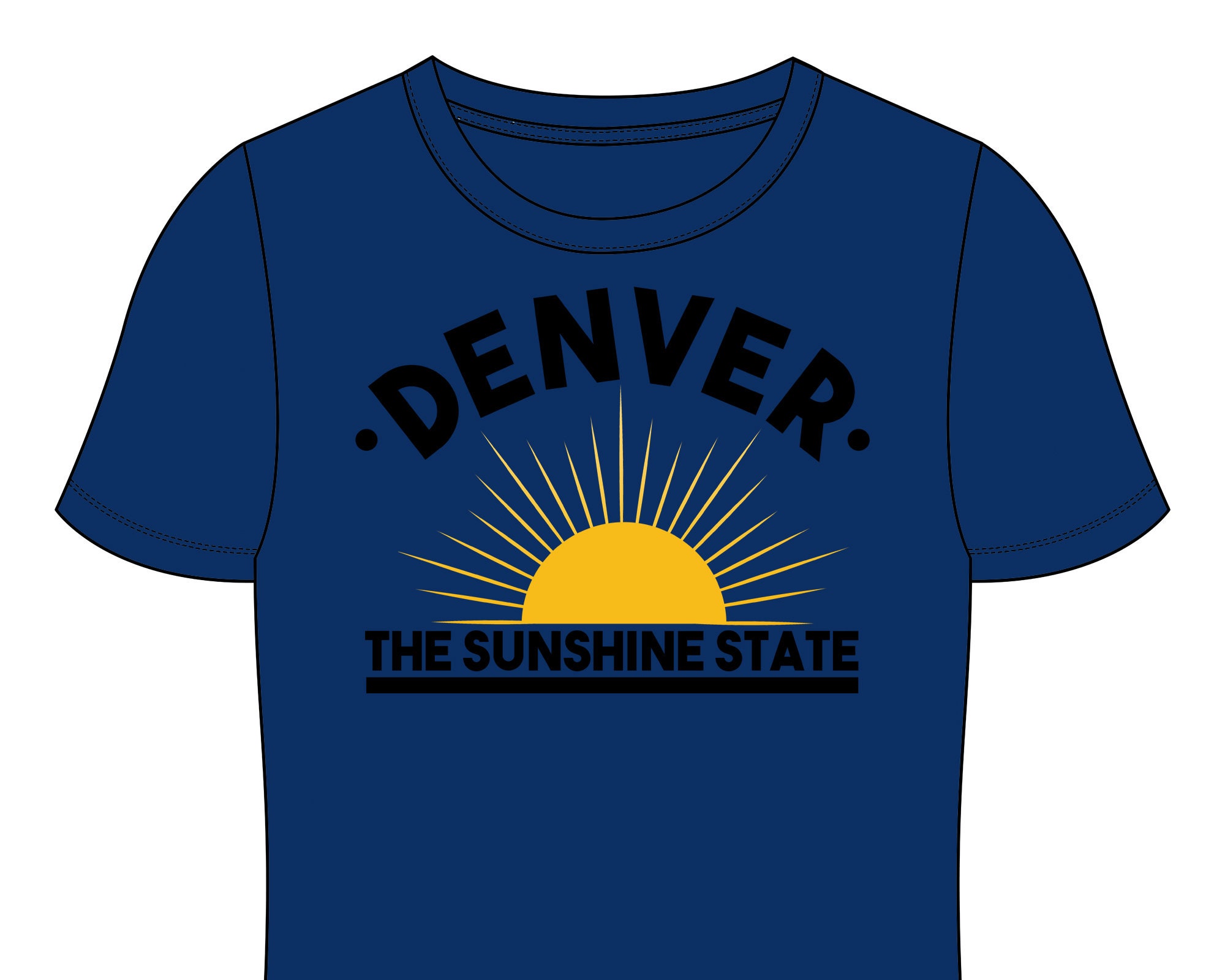 Old School Denver the Sunshine State SVG PNG JPEG - Etsy