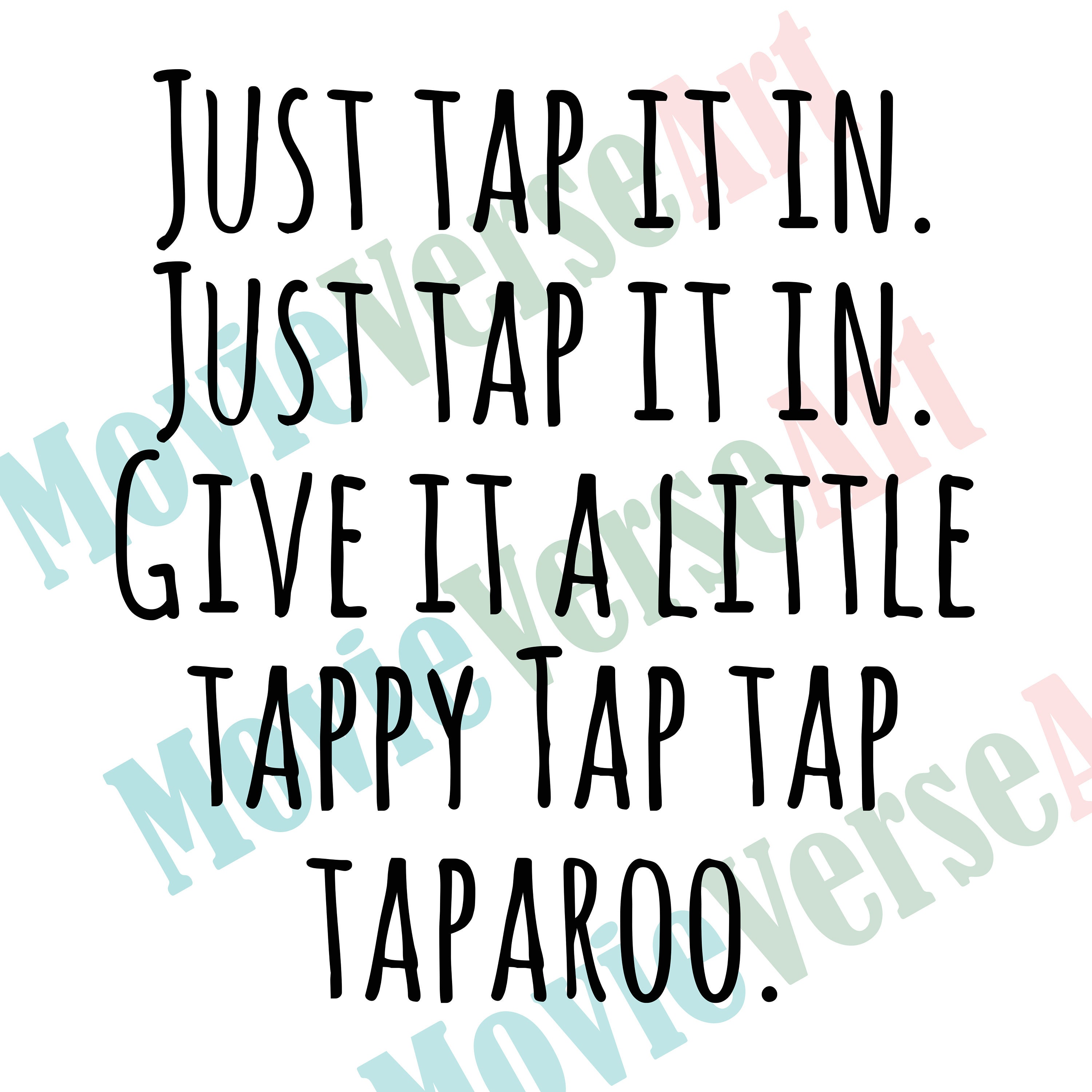 Happy Gilmore Just Tap It in Quote SVG PNG JPEG - Etsy