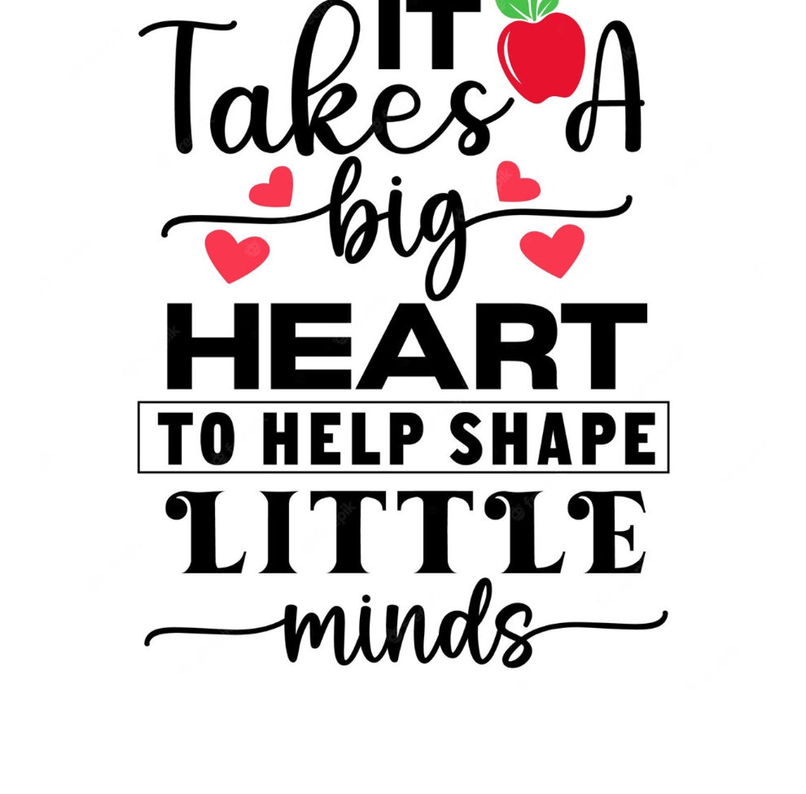 It Takes a Big Heart Teachers Valentine's Day Gift - Etsy