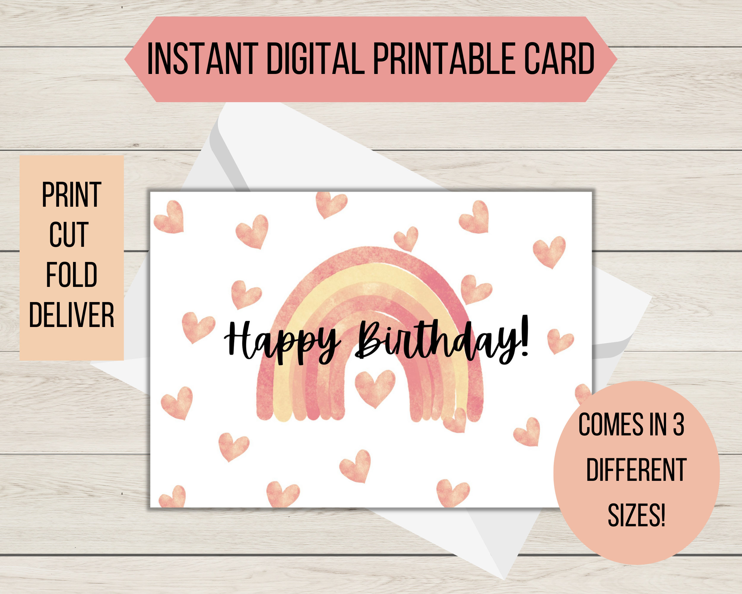 Happy Birthday Digital Printable | Birthday Digital Card | Birthday ...
