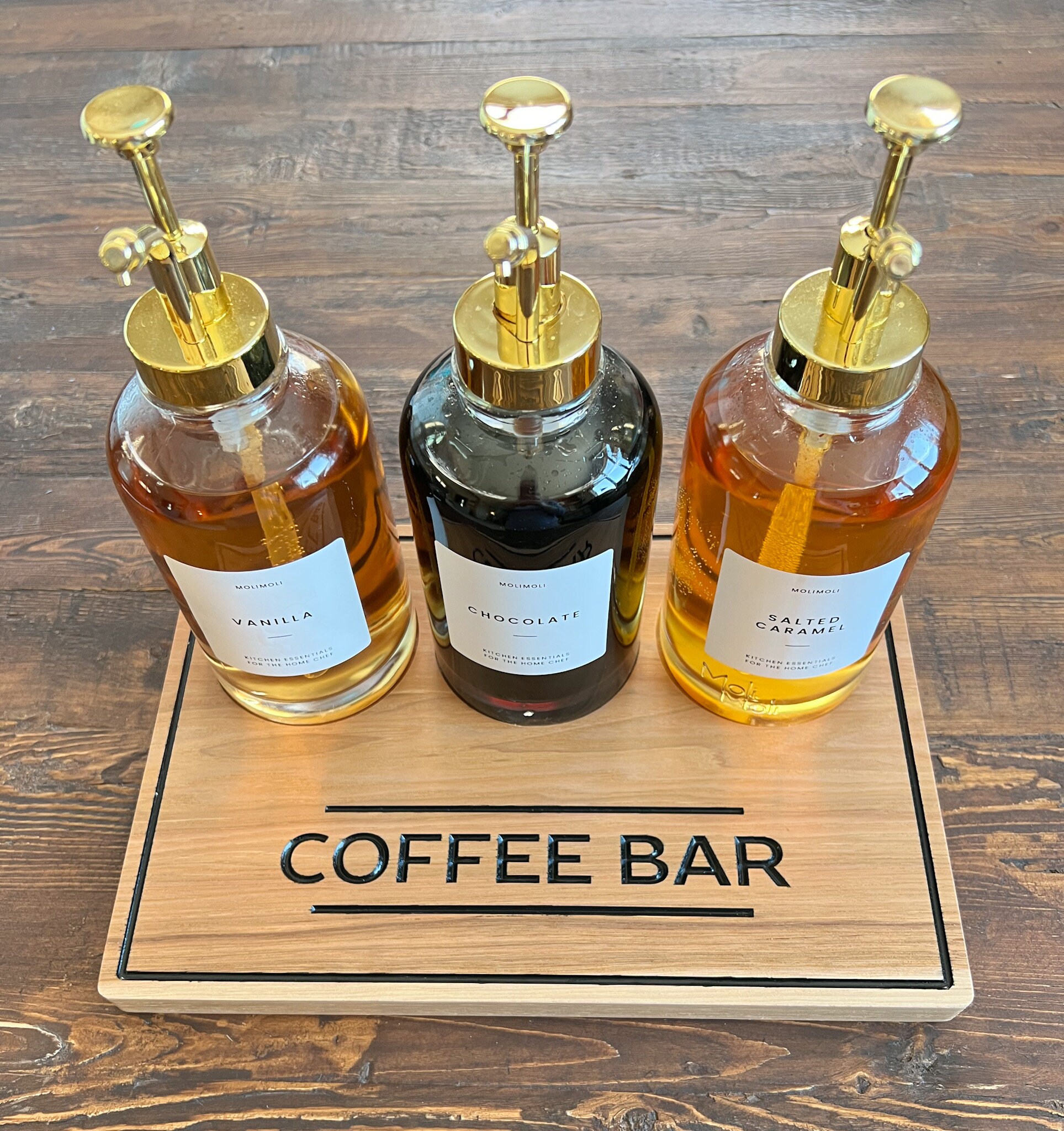 Coffee Bar Organizer | Coffee Syrup Display | Coffee Syrup Tray ...