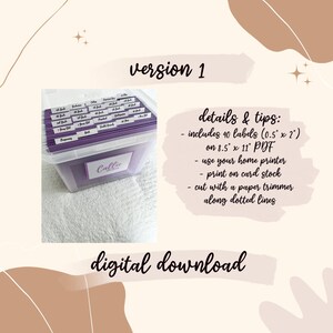 Milestone Tote Labels Version 1 DIY Milestone Box Child File Box Child ...