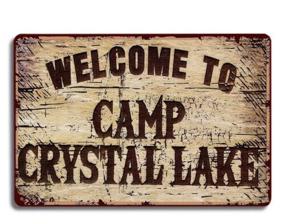 Camp Crystal Lake Metal Sign - Etsy