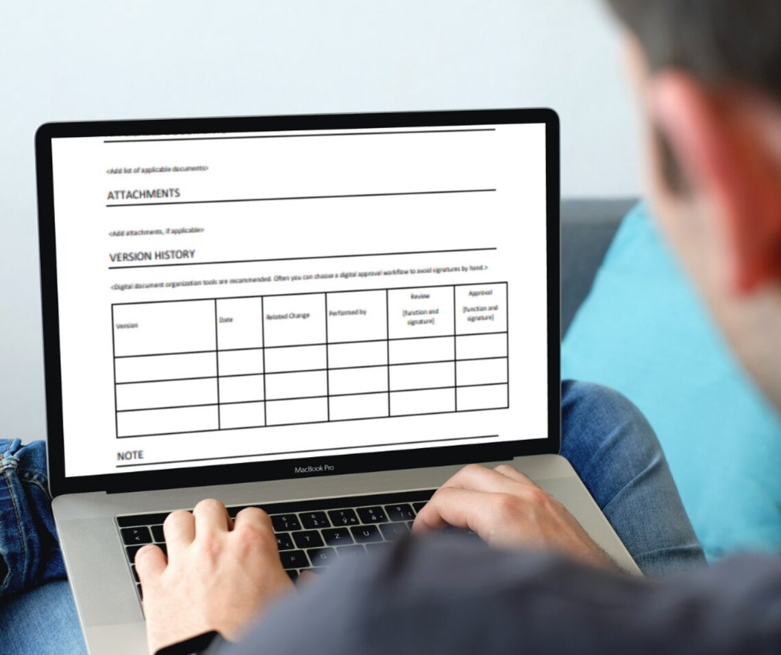Standard Operating Procedure, SOP, Editable Word Template for Your ...
