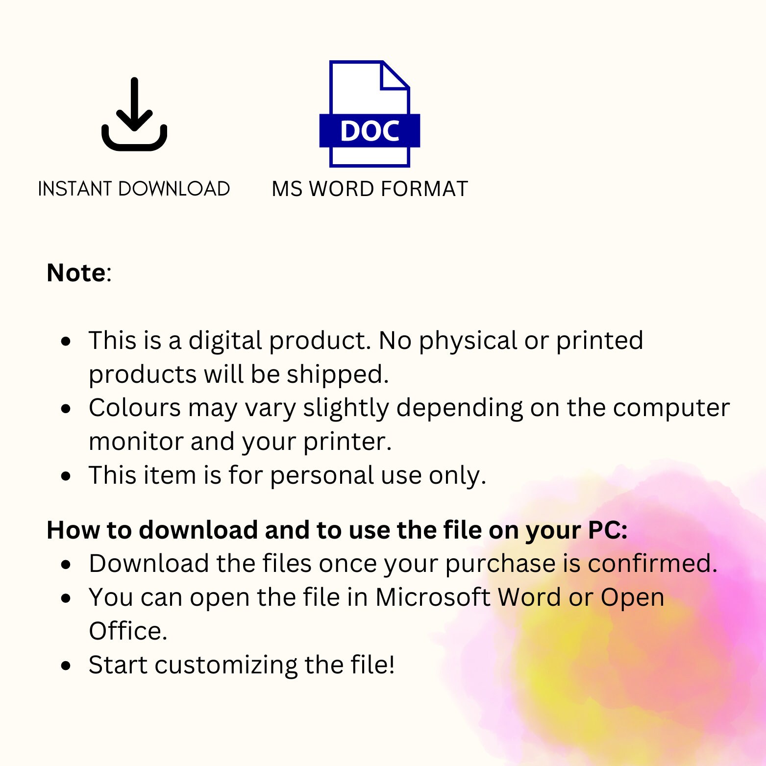 Standard Operating Procedure, SOP, Editable Word Template for Your ...