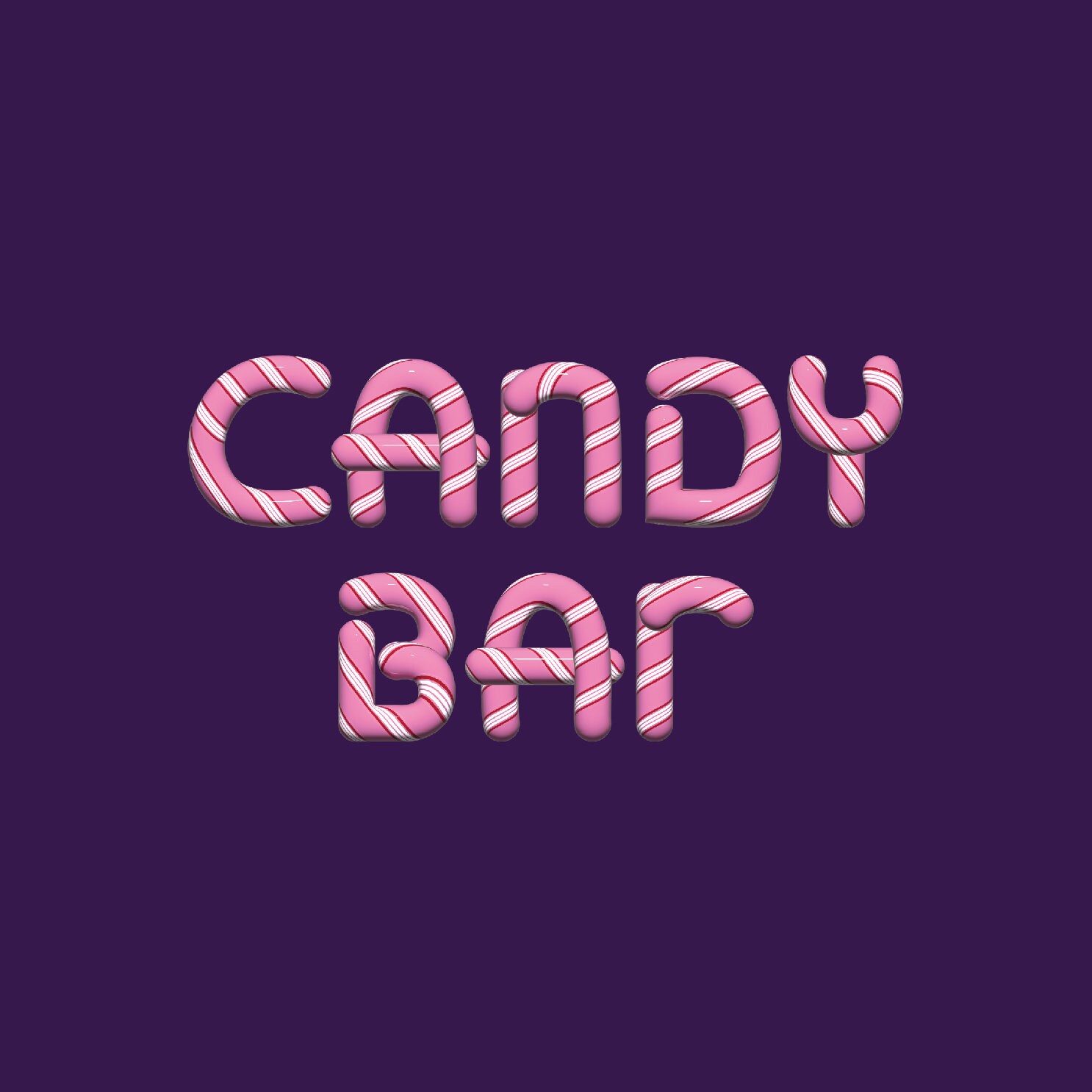 Candy Cane Letters A to Z (PNG Files) - Etsy