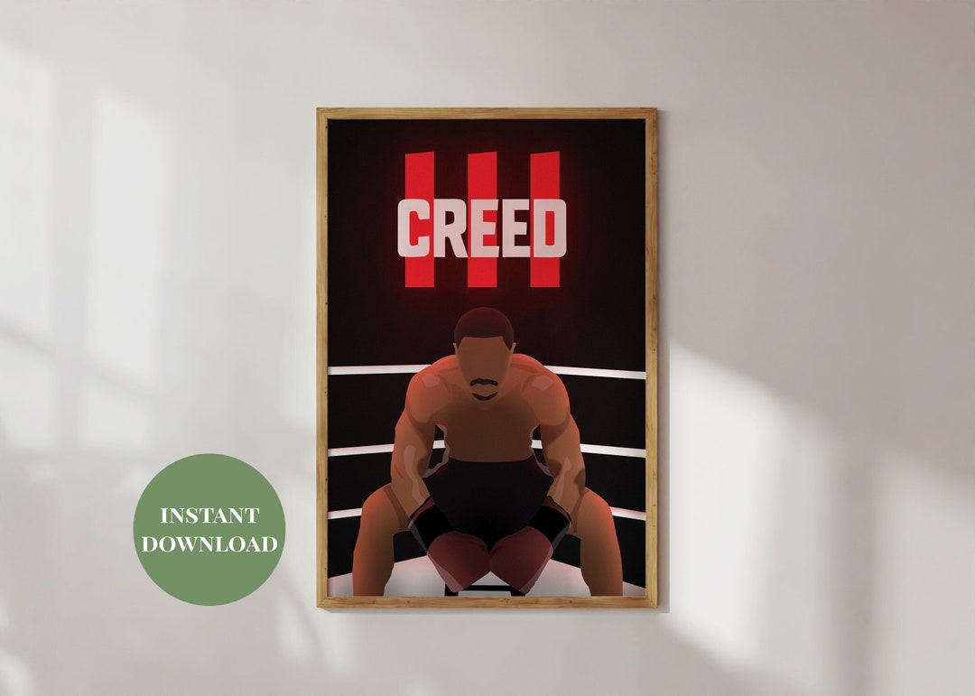 Creed III Poster | Boxing | Movie Posters | Michael B Jordan | Printable Wall Art | Wall Art ...